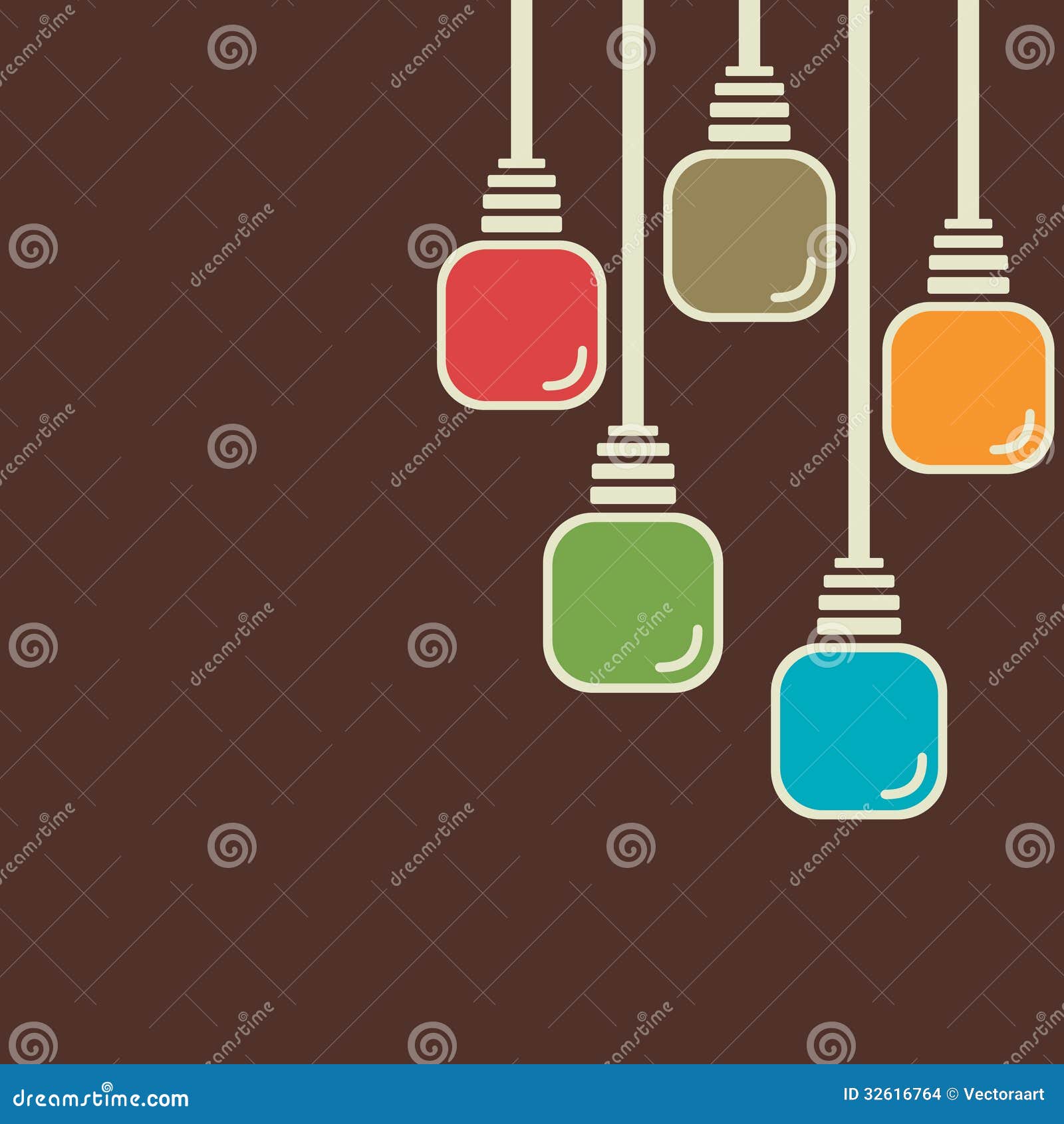 Abstract Colorful Bulb Background Stock Vector - Illustration of human ...