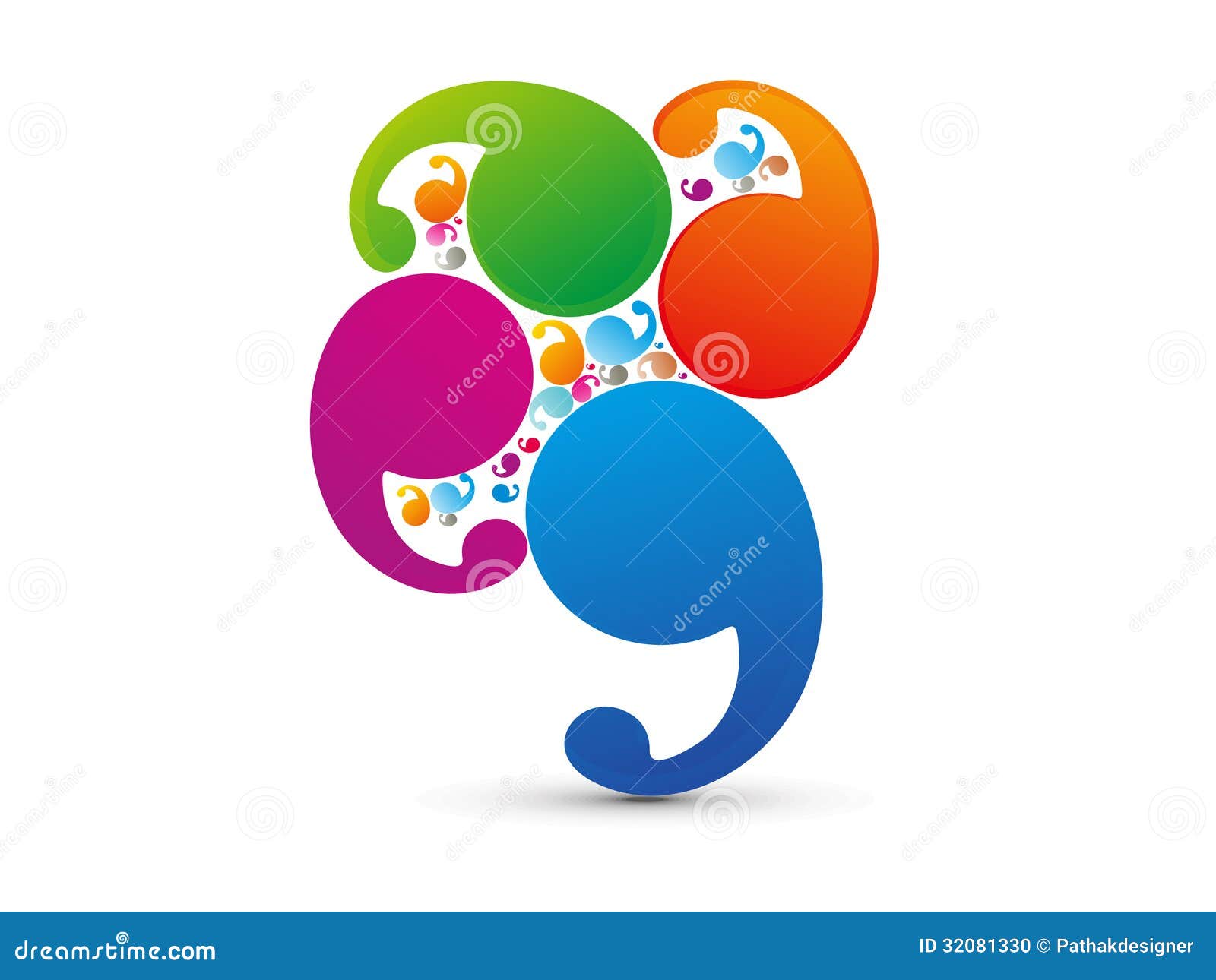Abstract Colorful Callout Shape Stock Vector - Illustration of internet ...