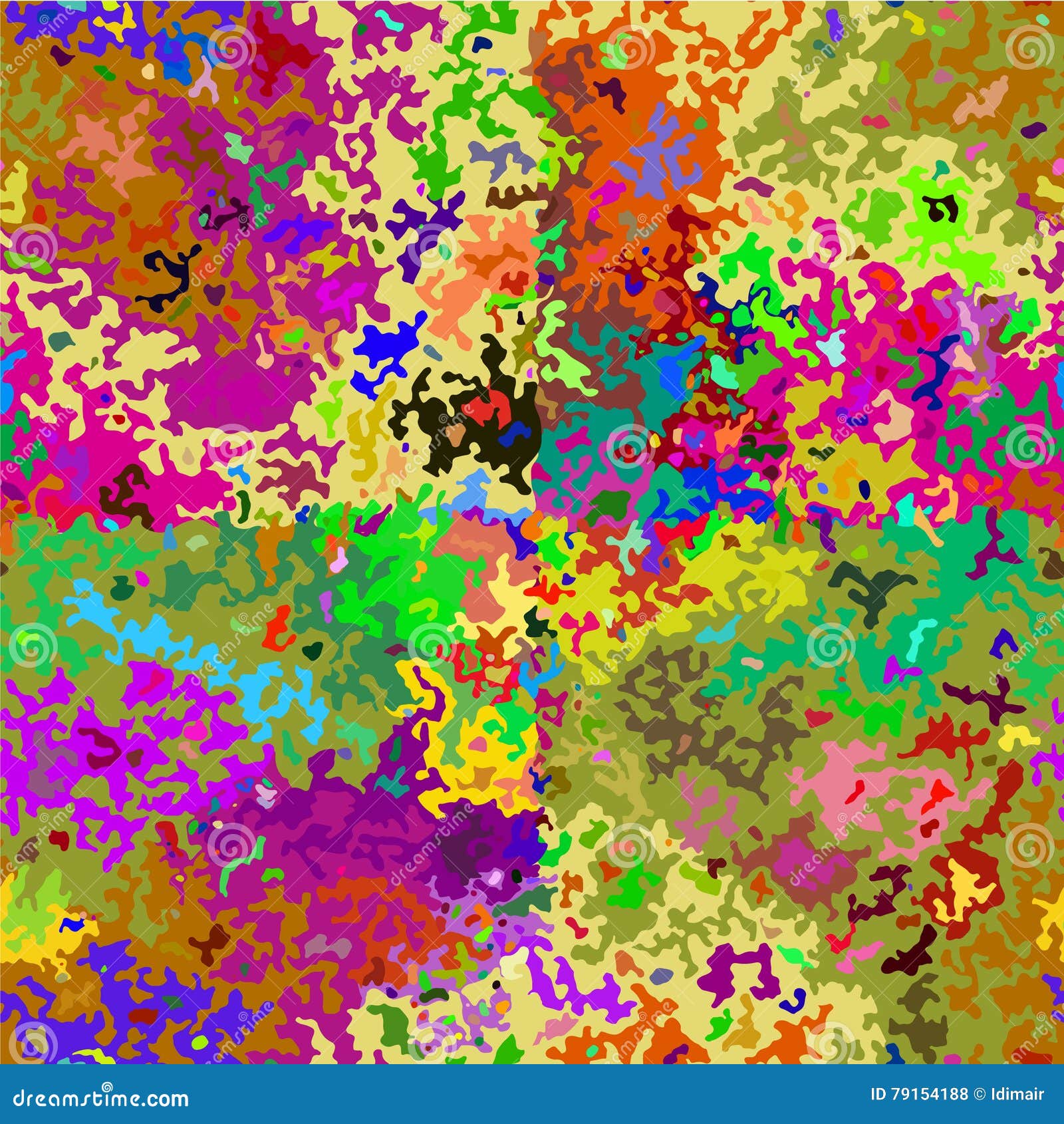 Abstract Colorful Camouflage Seamless Pattern. Stock Vector ...