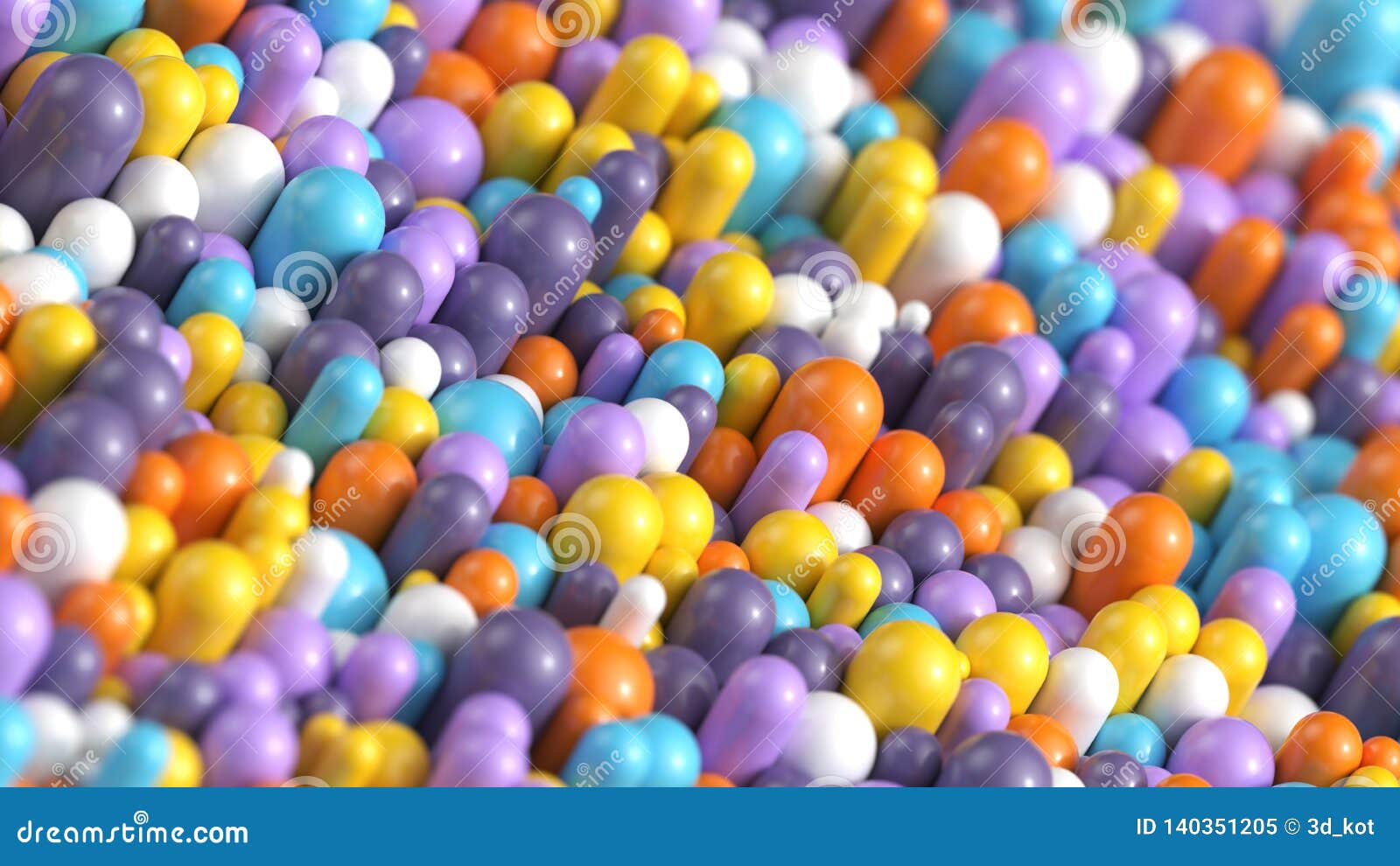 Abstract Colorful Capsules Abstract Background with Dof Effect Stock ...