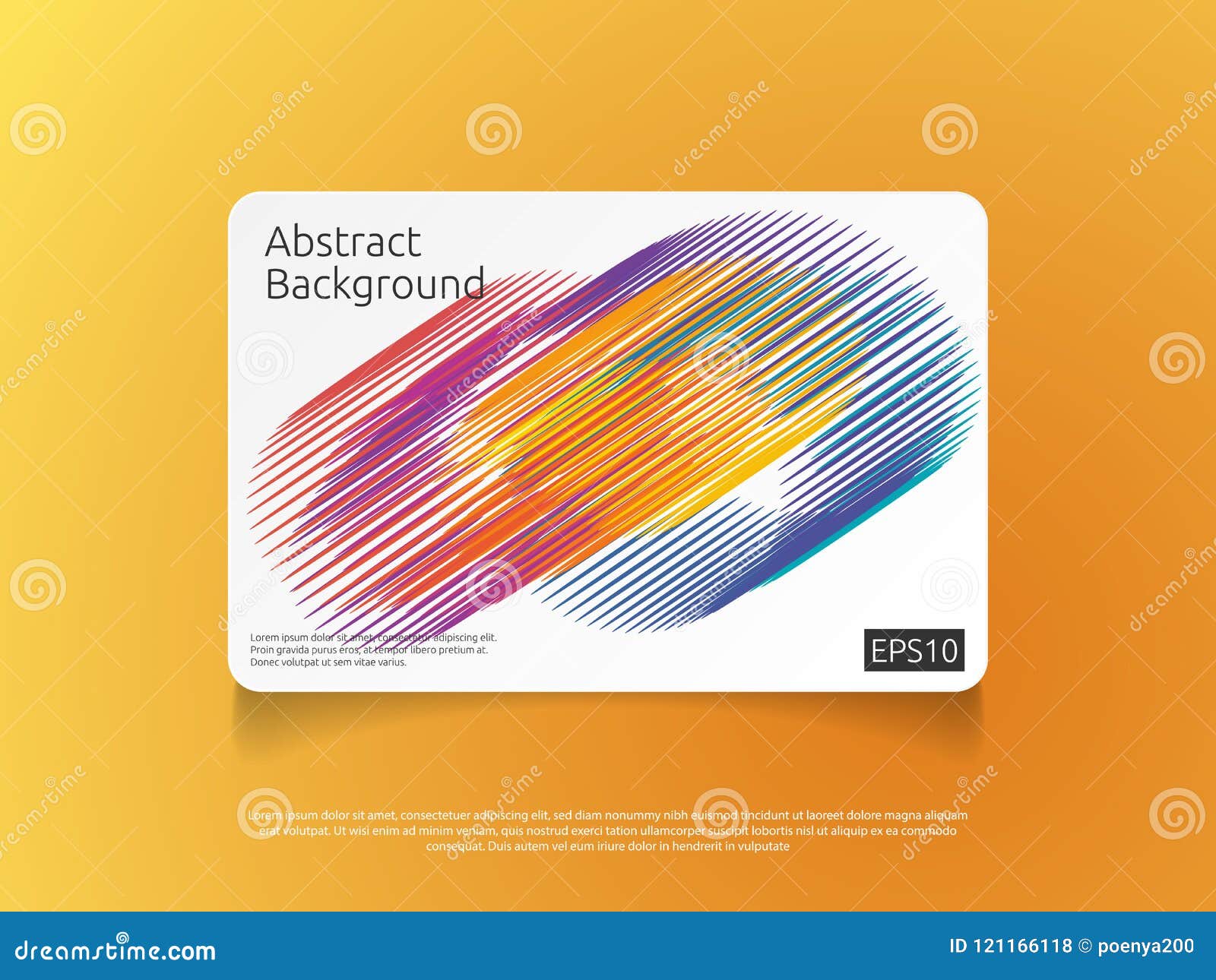 Abstract Colorful Card or Cover Template with Gradient Shape ...