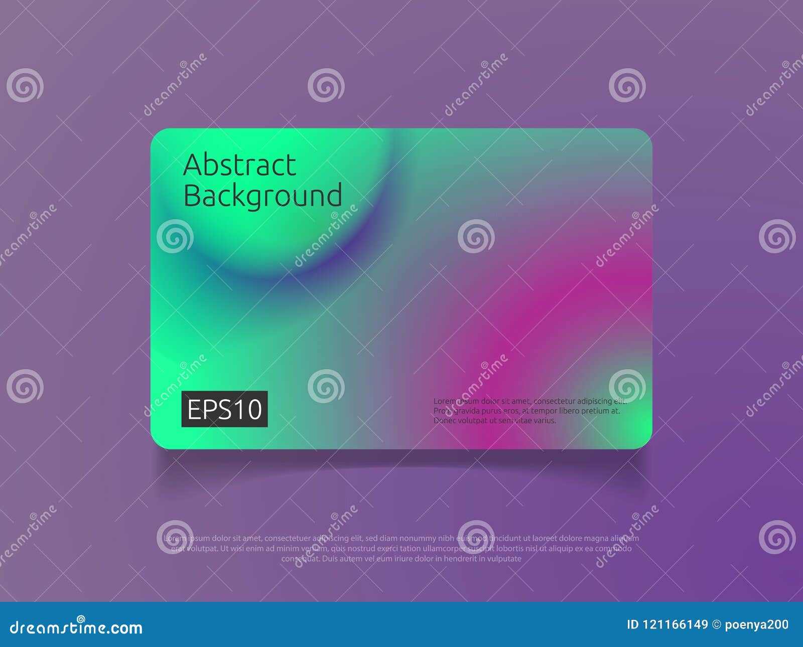 Abstract Colorful Card or Cover Template with Gradient Shape ...