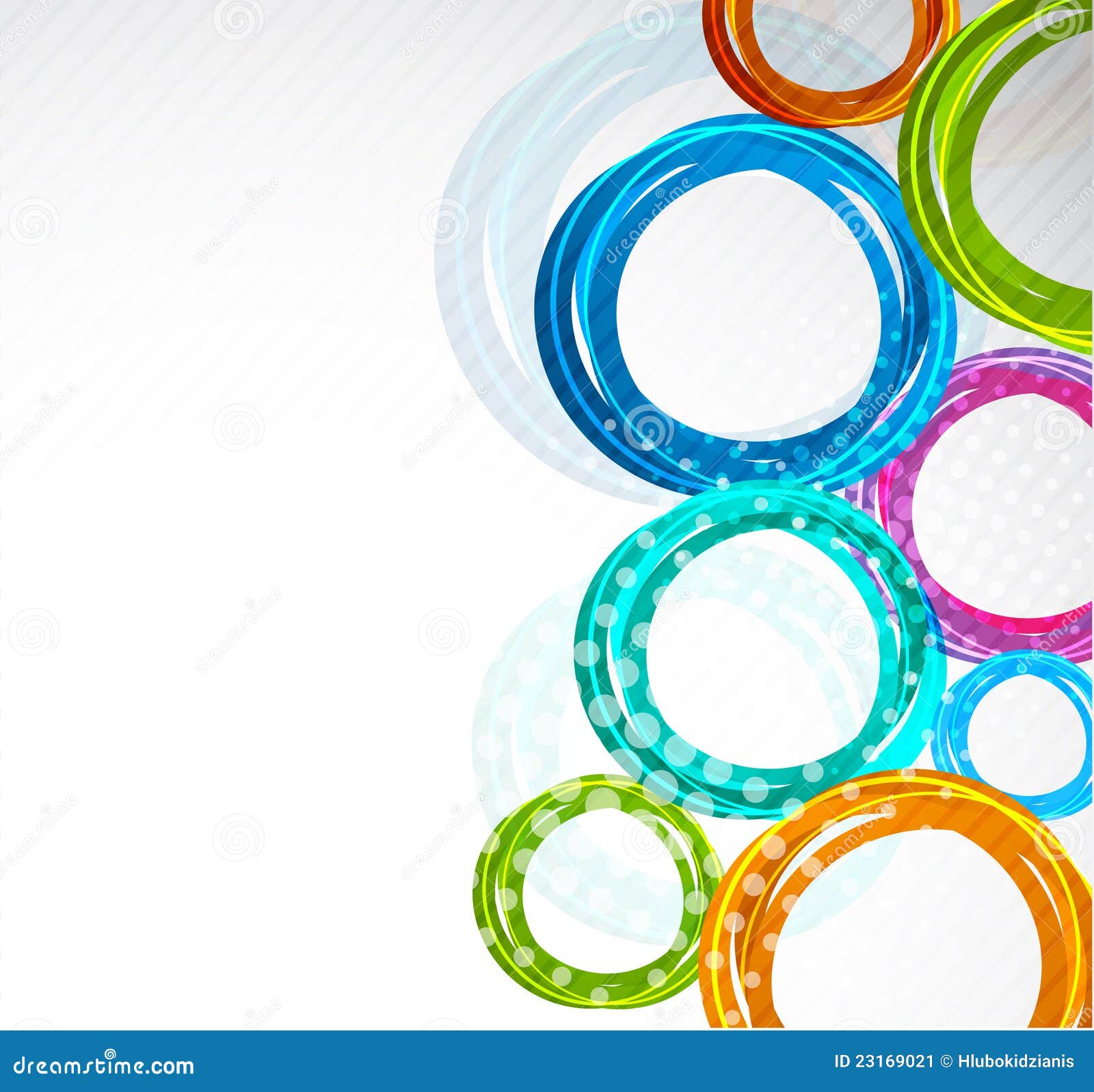 Abstract colorful circle stock vector. Illustration of cover - 23169021