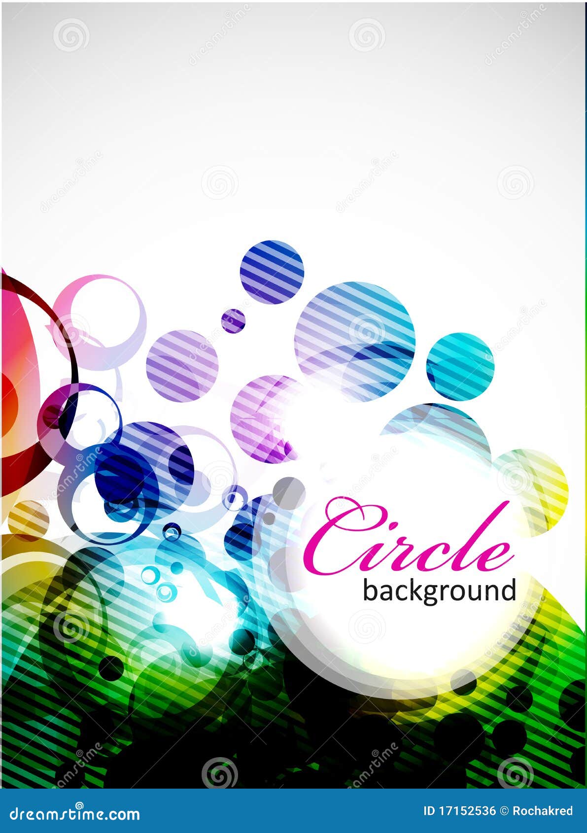 Abstract Colorful Circle Design Stock Vector - Illustration of blank ...
