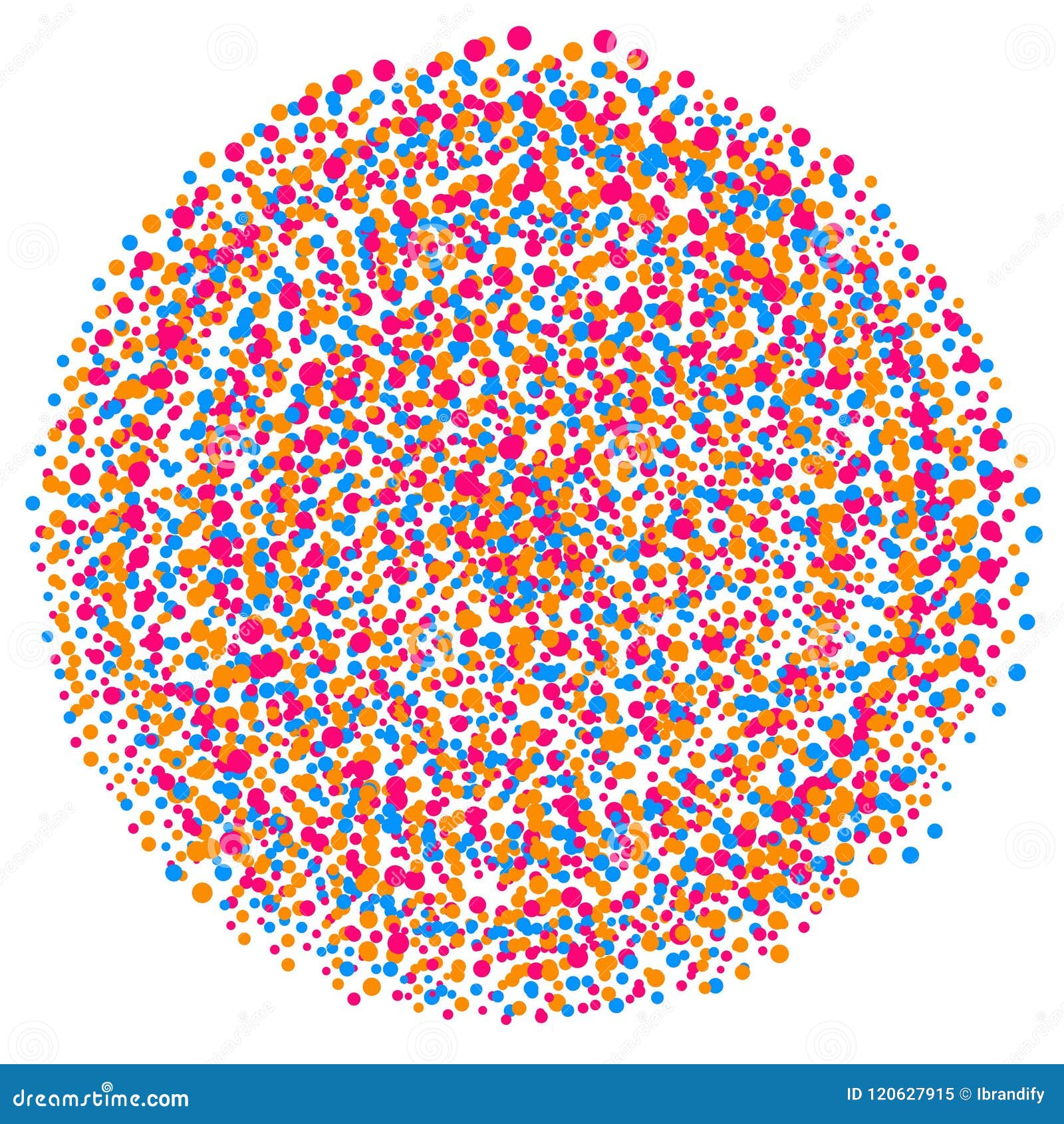 Abstract Colorful Circle Dotted Background. Design Vector Illustration ...