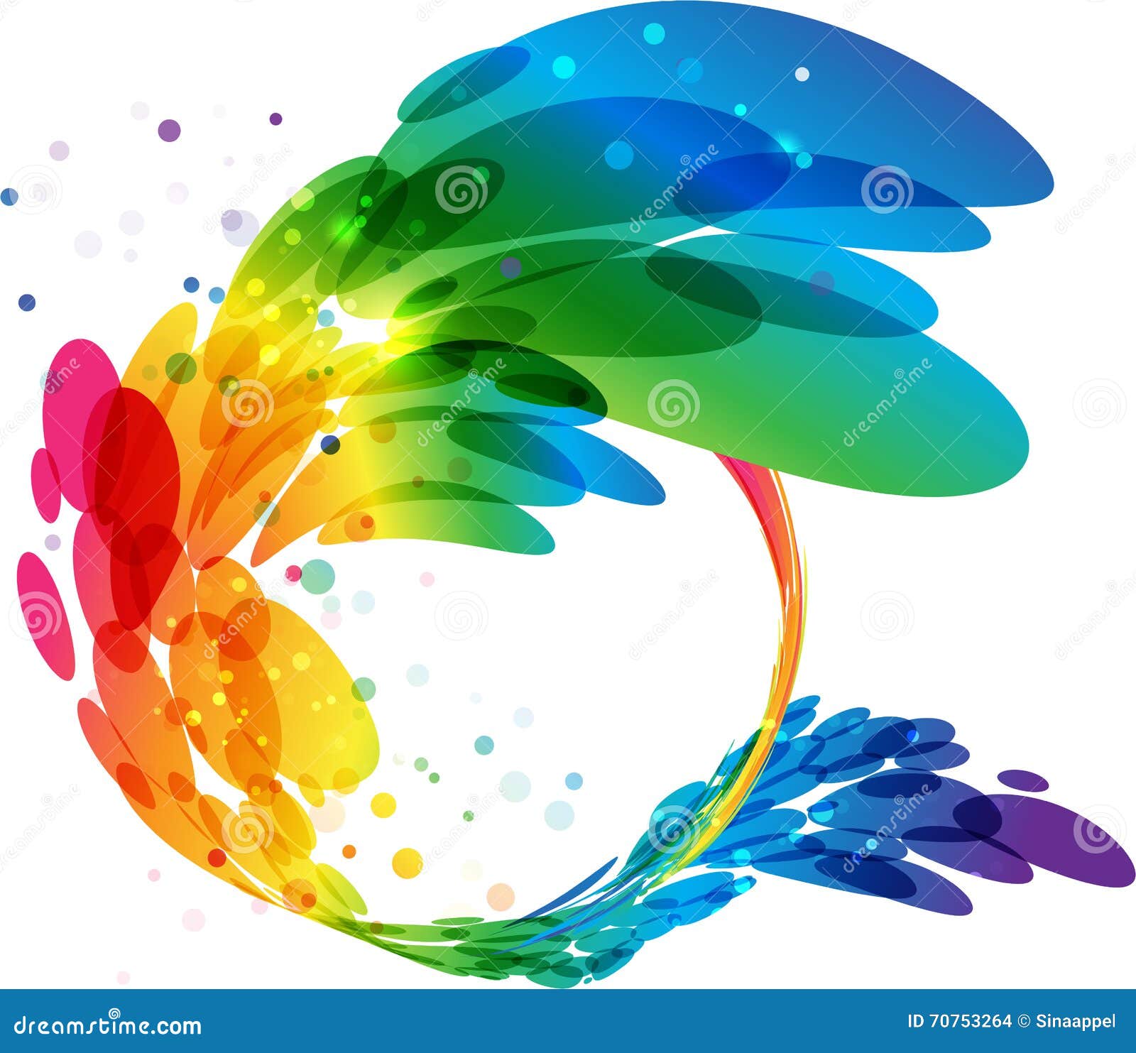 Abstract Colorful Circle Frame Stock Vector - Illustration of modern ...