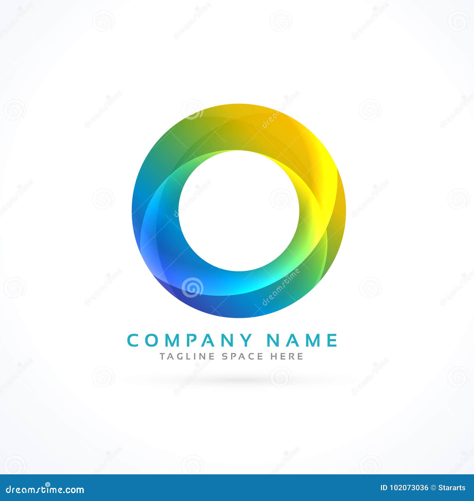 Abstract Colorful Circle Logo Stock Vector - Illustration of style ...