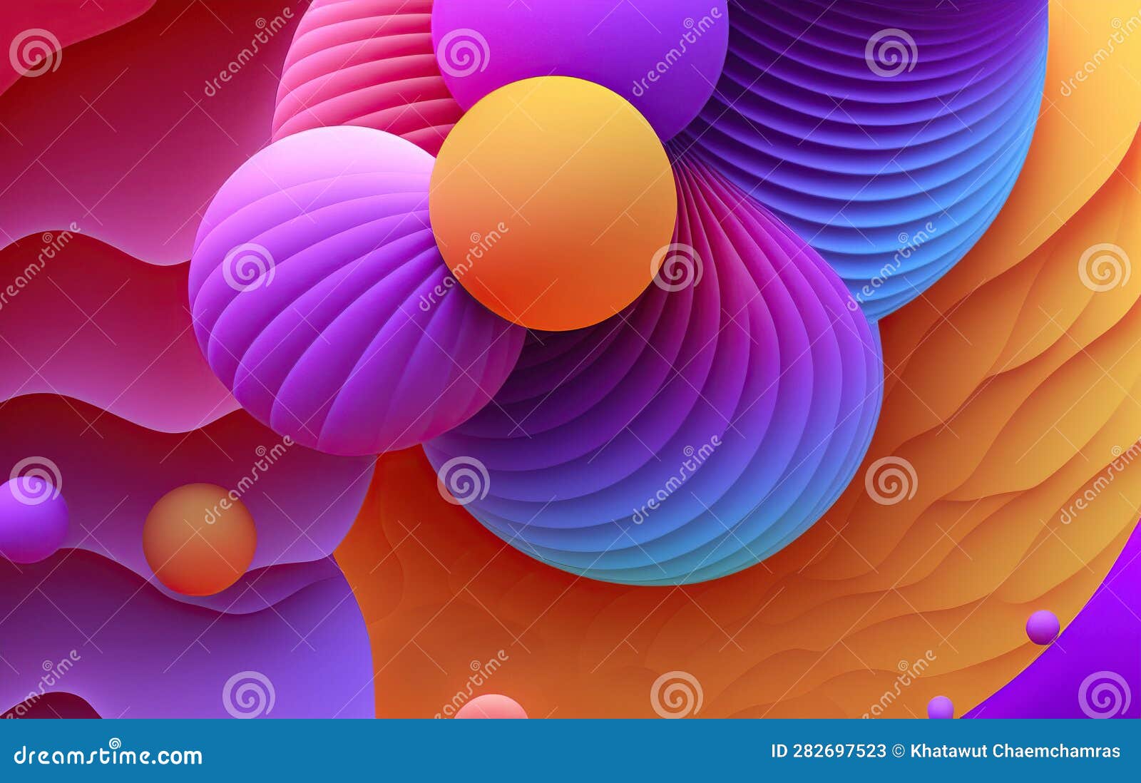 Abstract Colorful Circle Shape Background Stock Illustration ...
