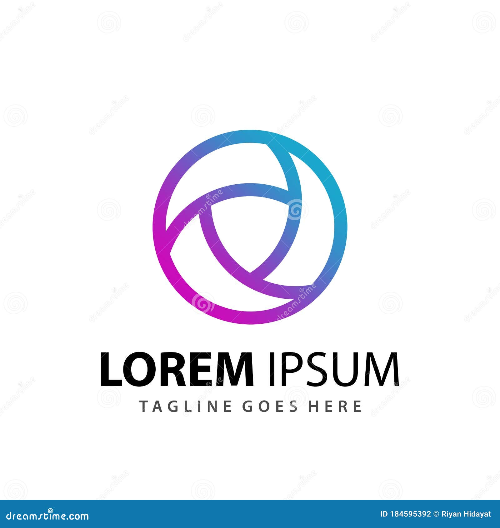 Abstract Colorful Circle Shield Logo Design Template Premium Vector ...