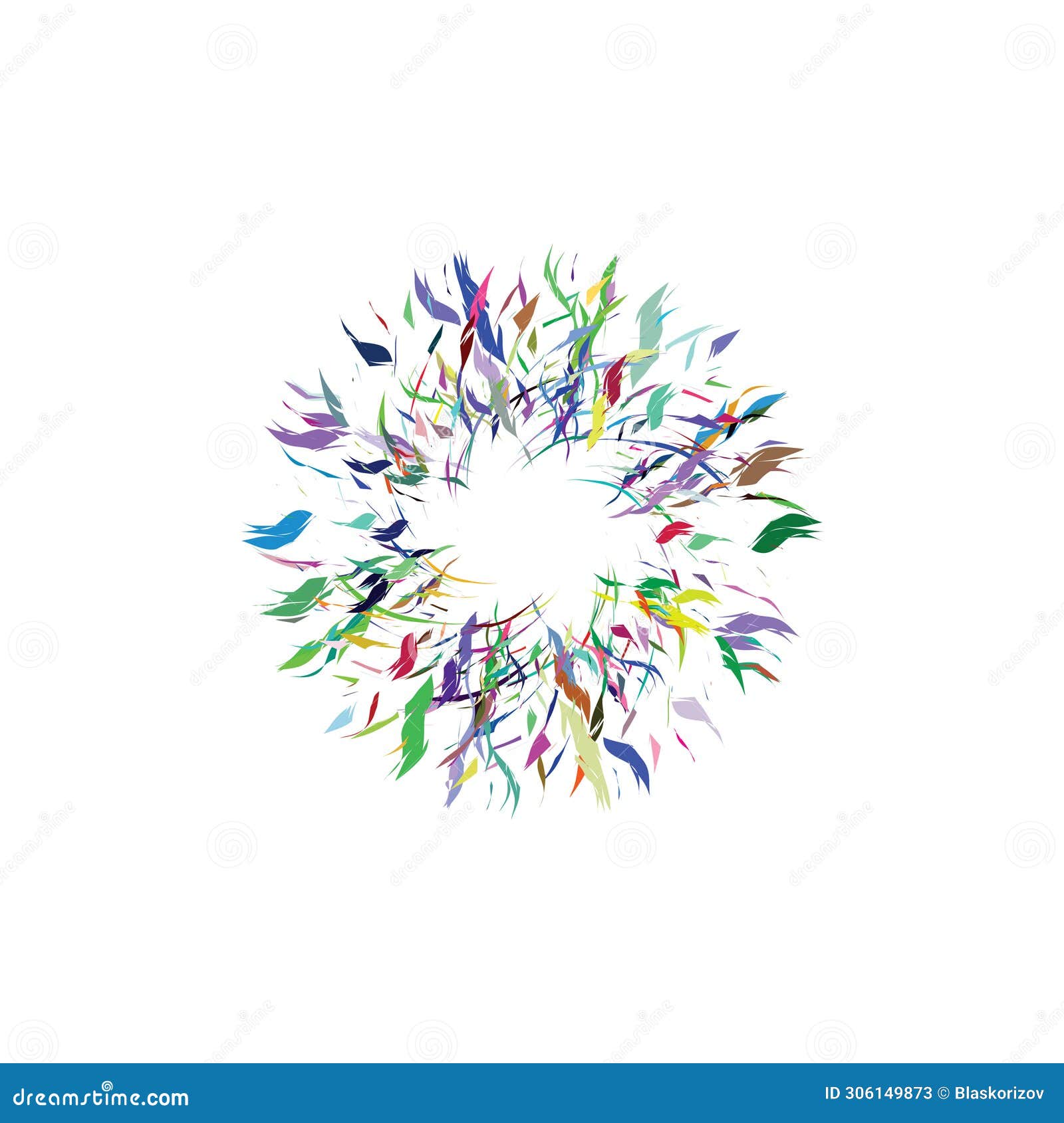 Abstract Colorful Circle Shrapnel Particles Background Design Stock ...