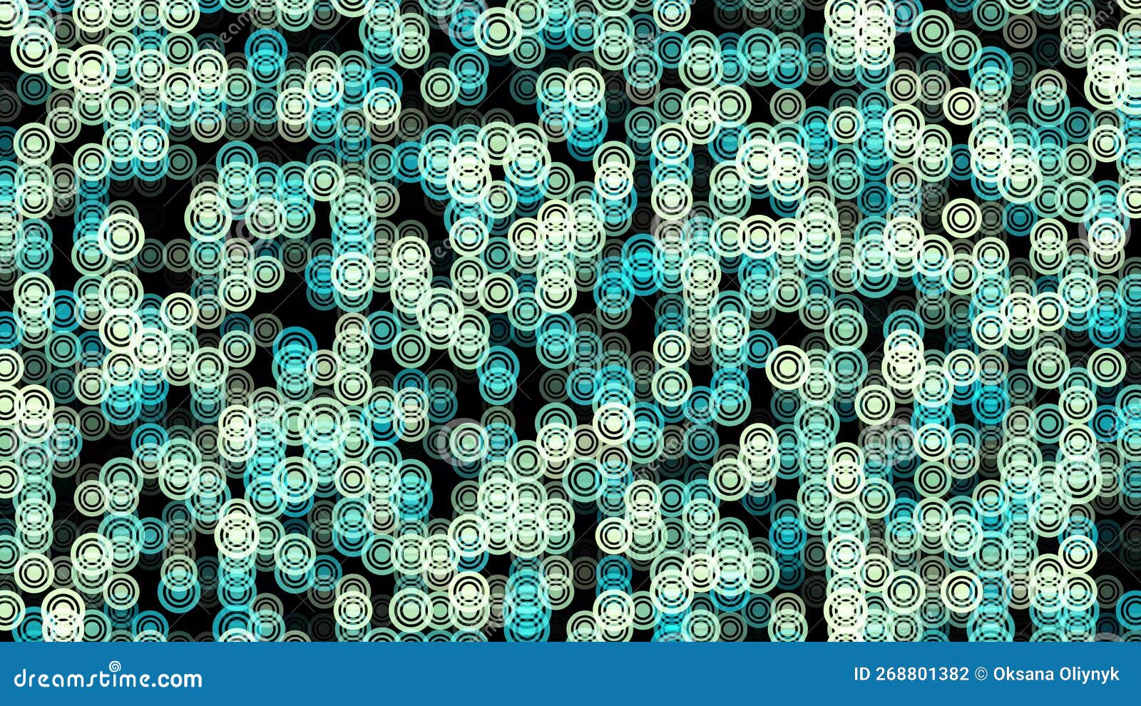 Abstract Colorful Circles Background. Seamless Loop Stock Illustration ...