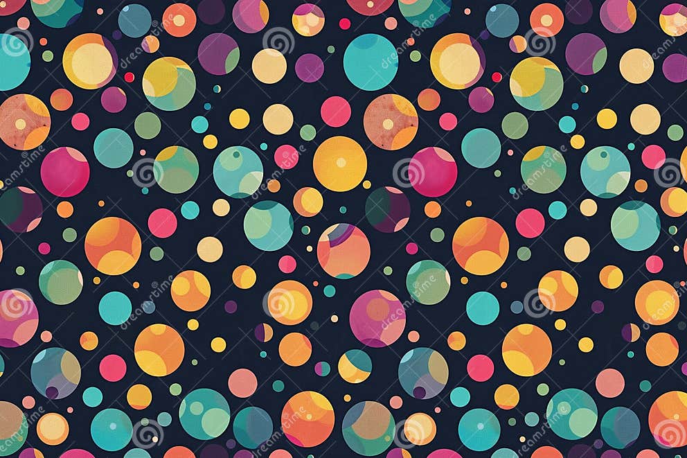 Abstract Colorful Circles Pattern Stock Illustration - Illustration of ...
