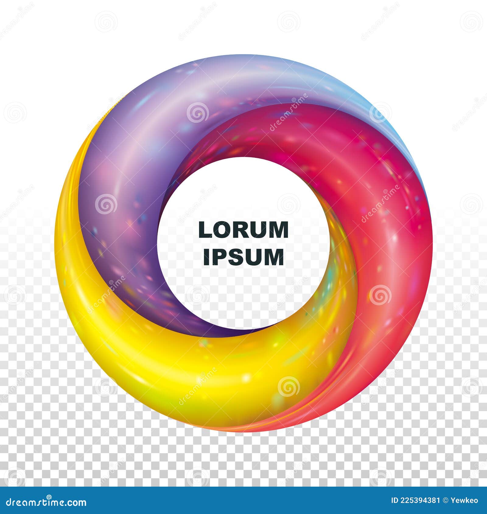 Abstract Colorful Circular Frame Background. Stock Vector ...