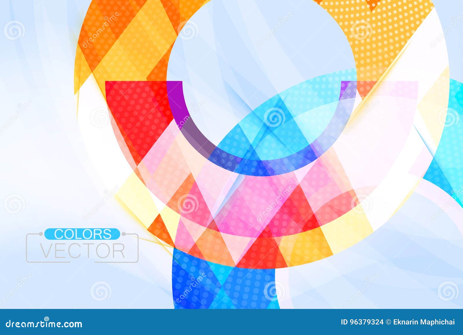 Abstract Colorful Circular Shape Scene Stock Vector - Illustration of ...