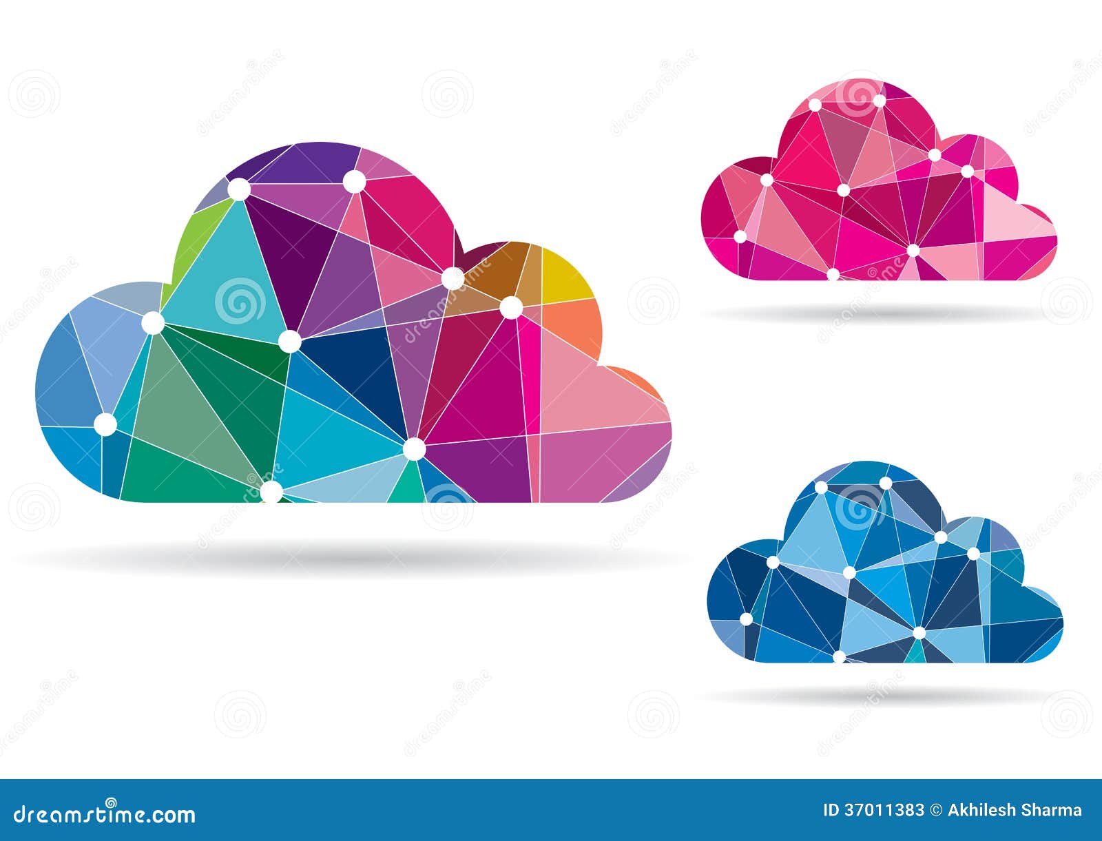 Abstract Colorful Cloud - Vector Stock Vector - Illustration of vector ...