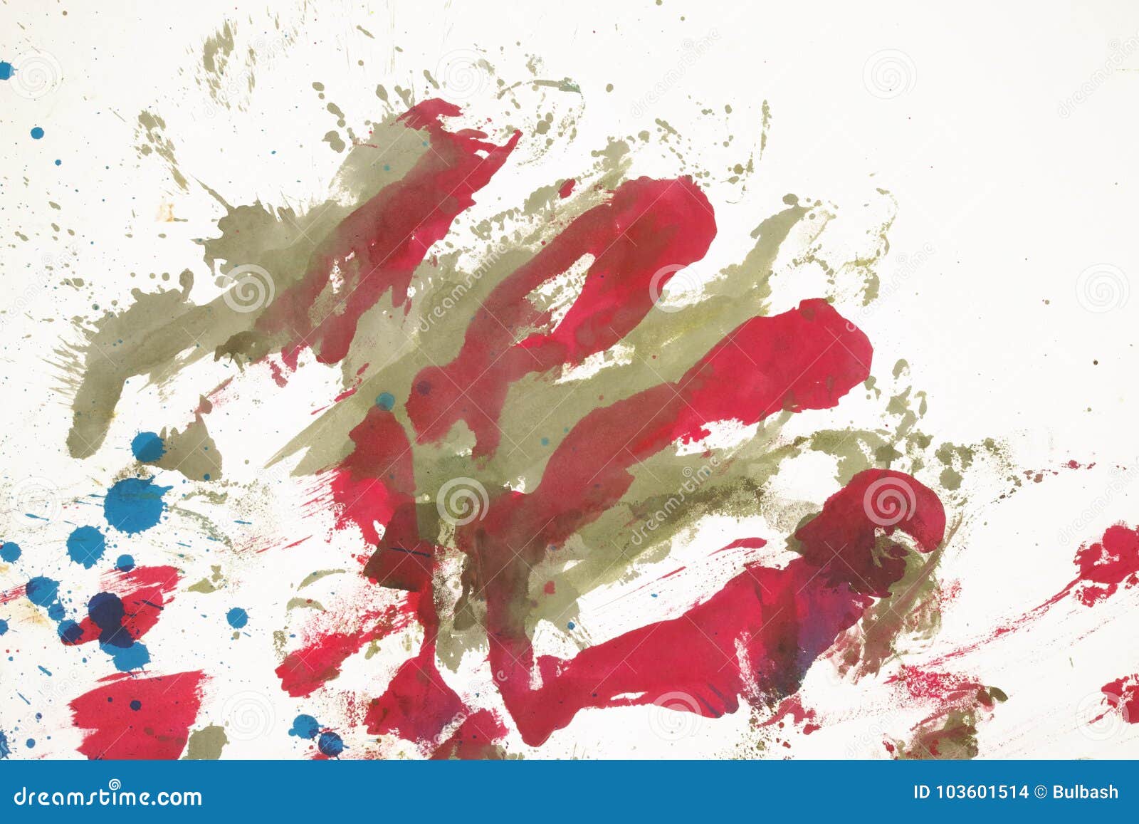 Abstract Ink on White Paper. Stock Illustration - Illustration of brush ...