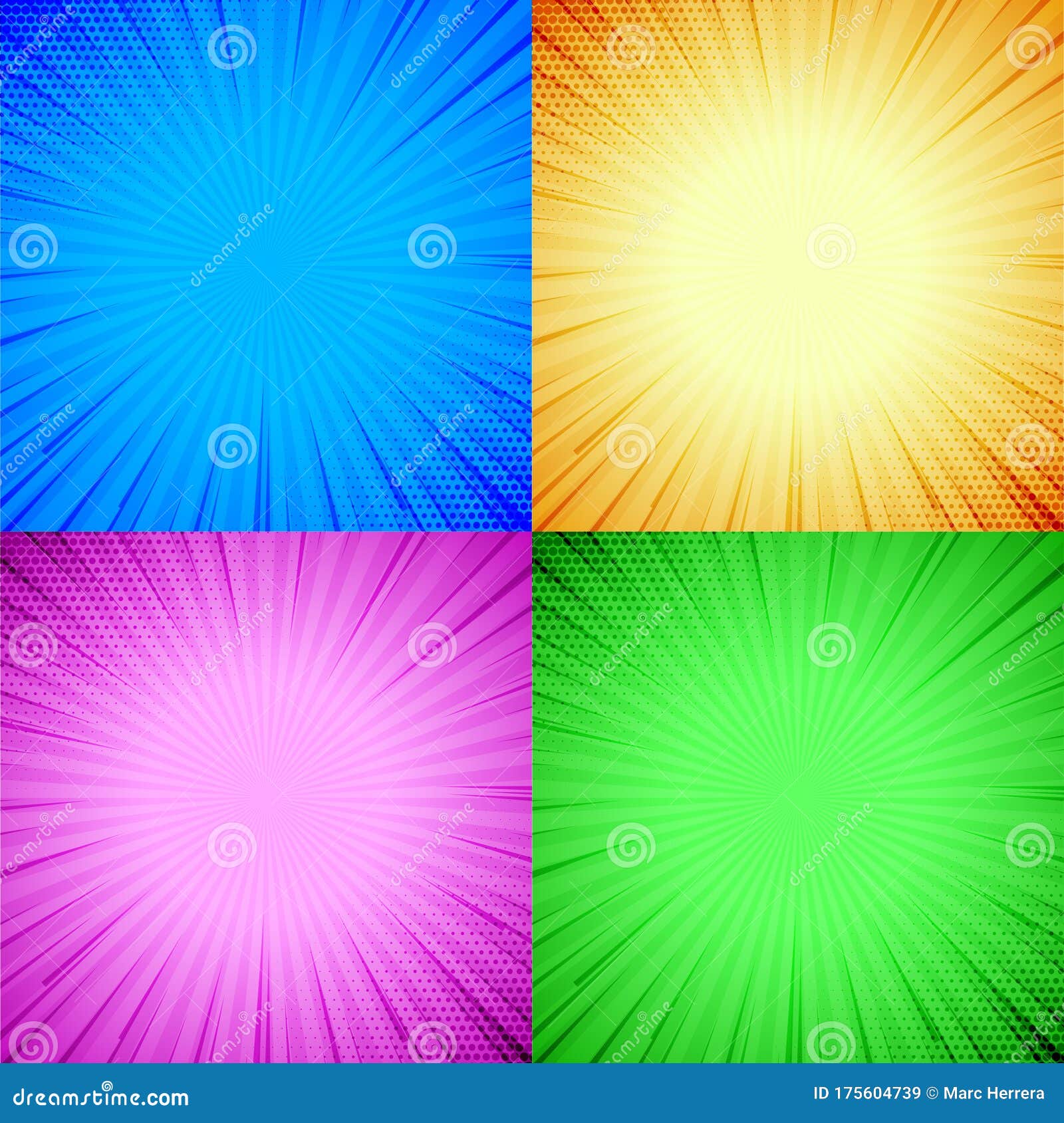 Abstract Colorful Comic Background Design Stock Illustration ...