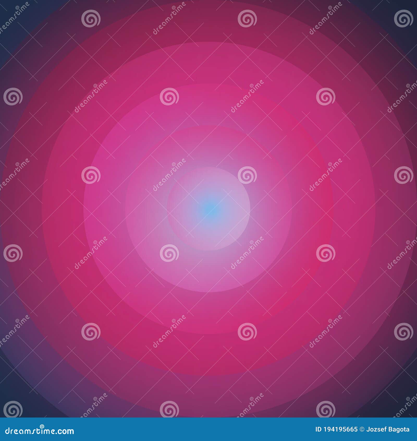 Abstract Colorful Concentric Circles Pattern on Blurred Background ...