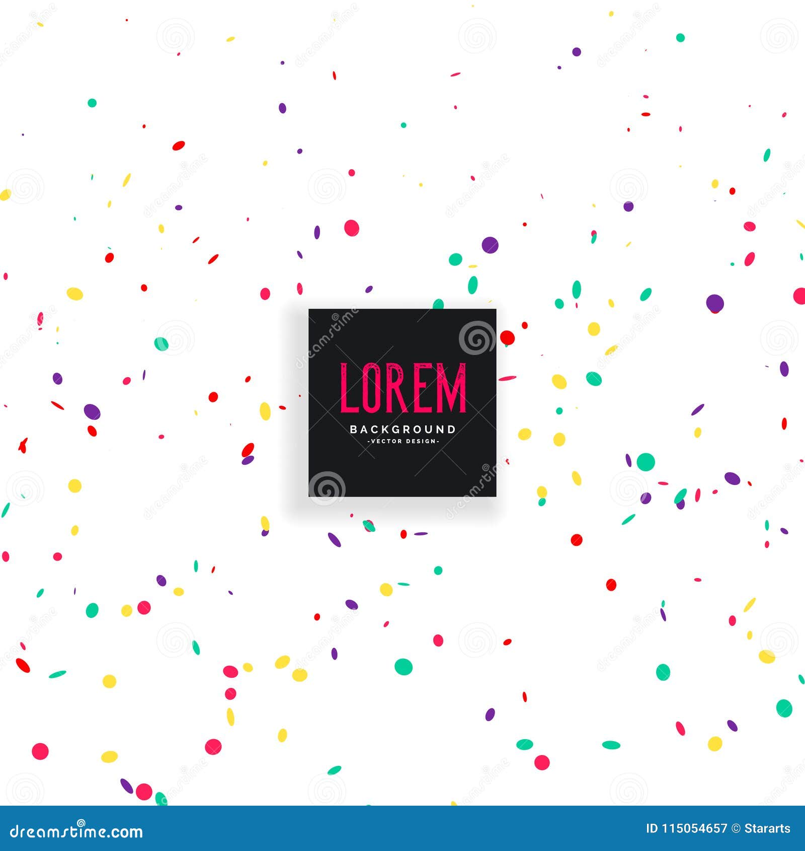 Abstract Colorful Confetti Pattern Background Stock Vector ...