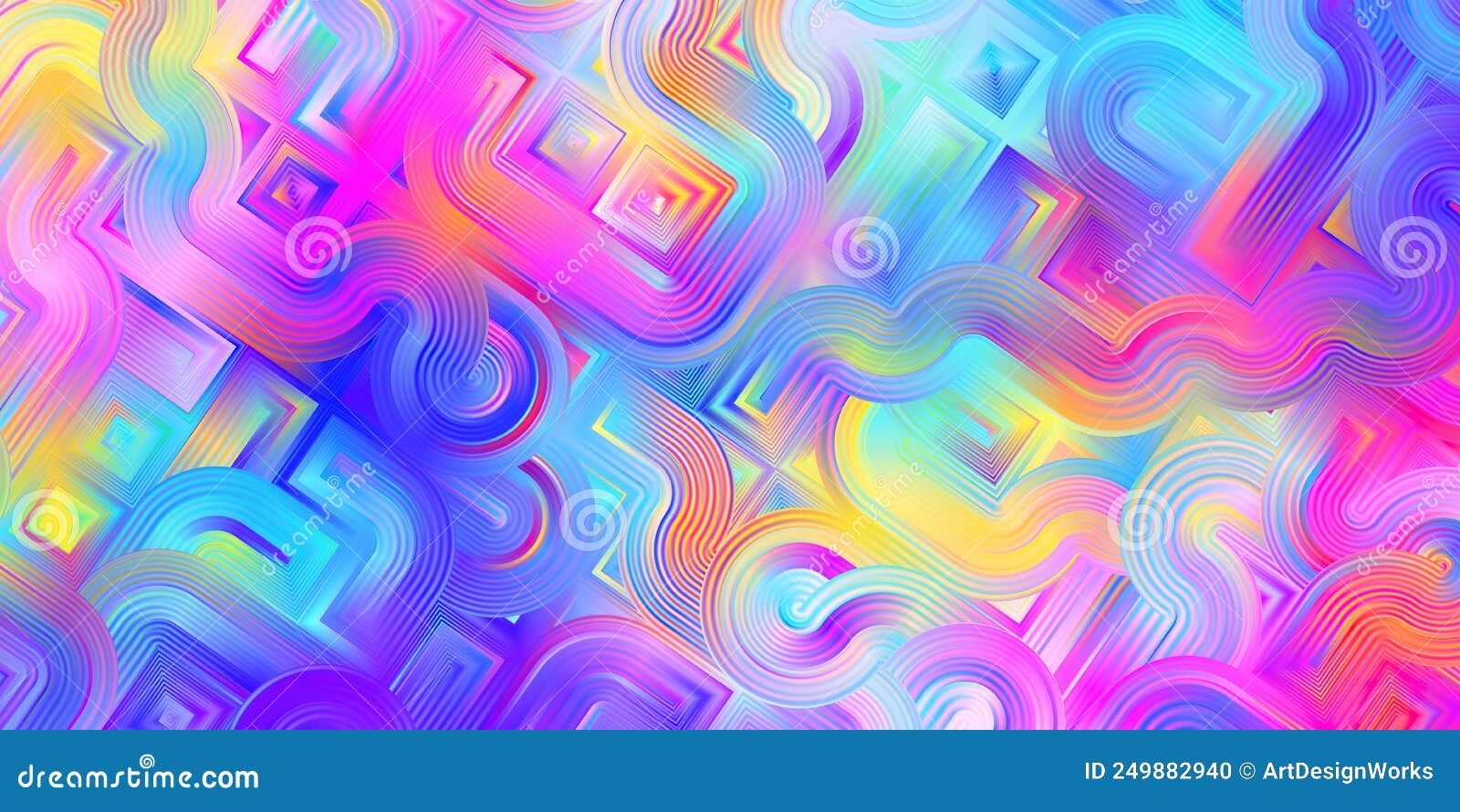 Abstract Colorful Cool Pattern Background Design Stock Illustration ...
