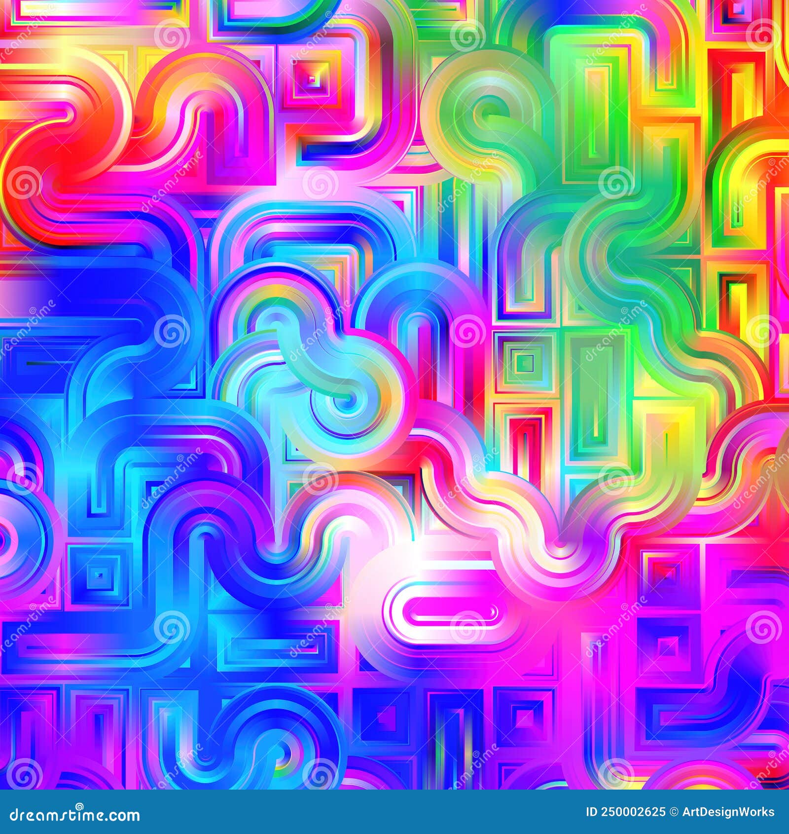 Abstract Colorful Cool Pattern Background Design Stock Illustration ...