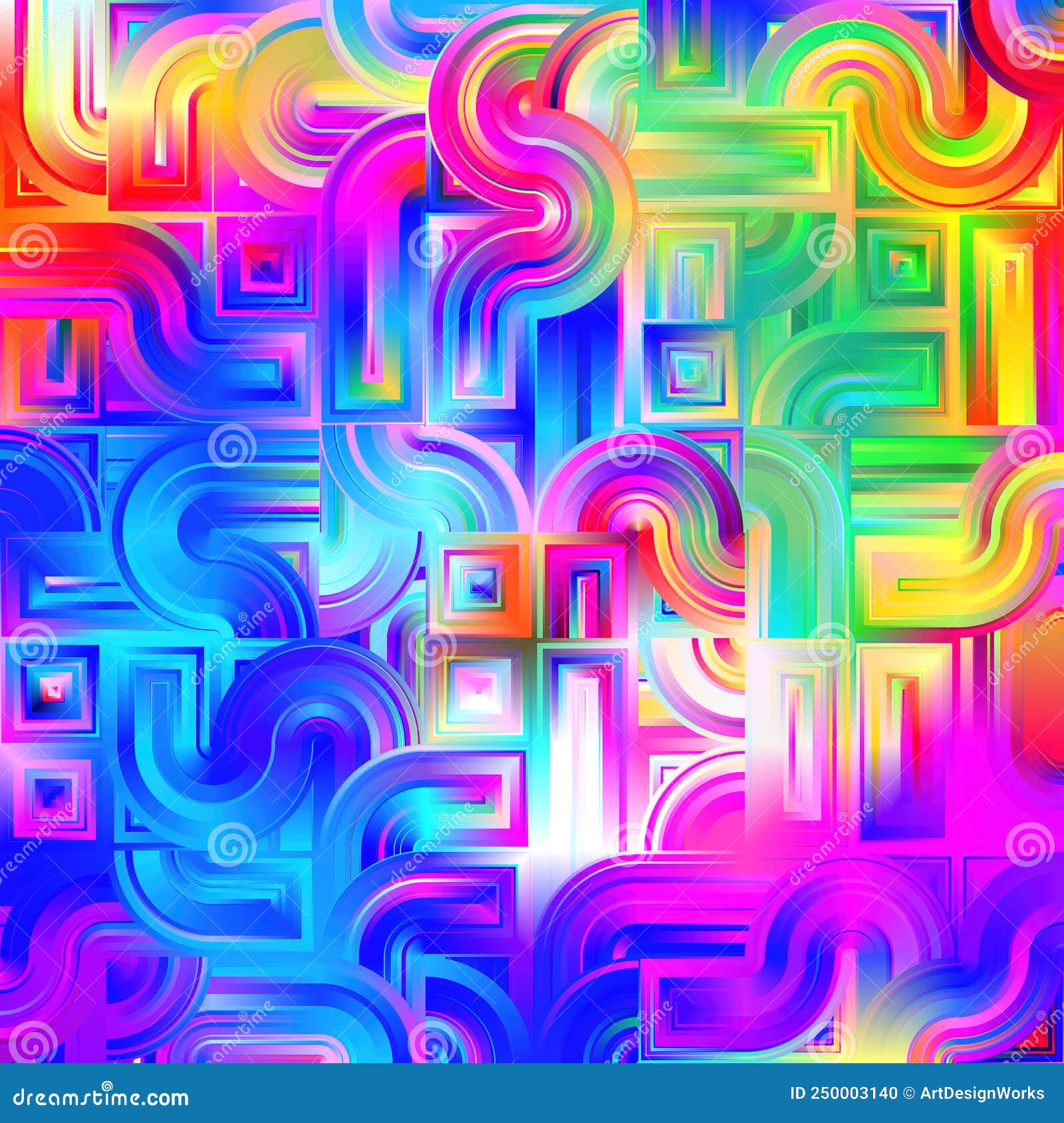 Abstract Colorful Cool Pattern Background Design Stock Illustration ...