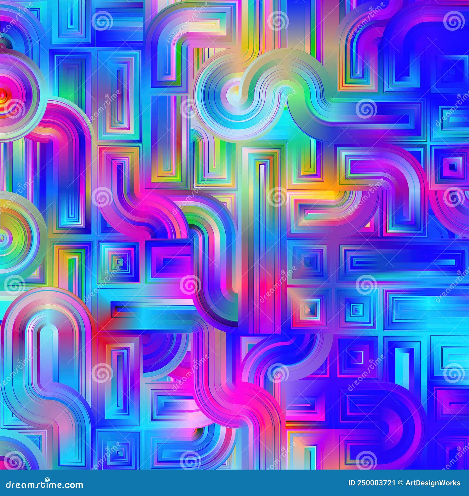 Abstract Colorful Cool Pattern Background Design Stock Illustration ...