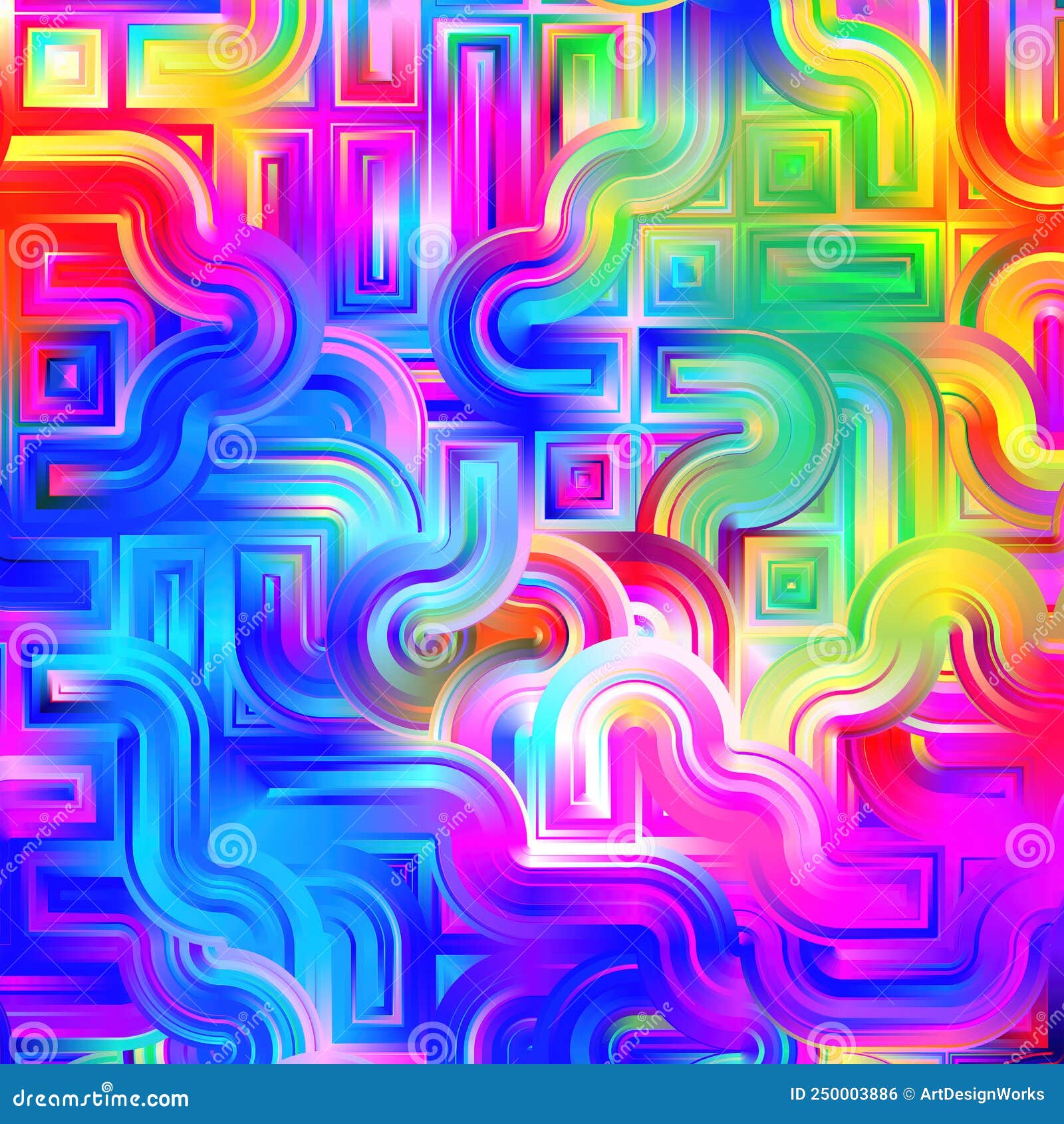 Abstract Colorful Cool Pattern Background Design Stock Illustration ...