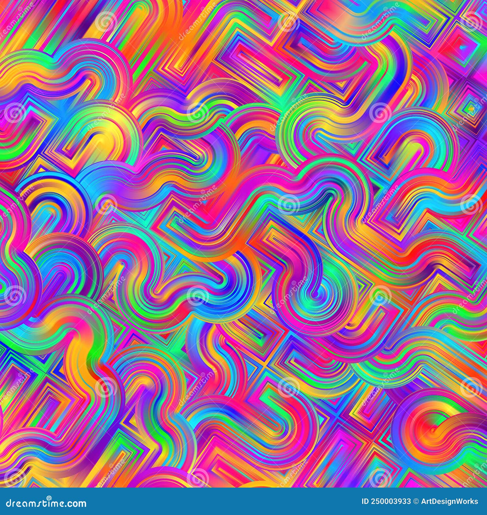 Abstract Colorful Cool Pattern Background Design Stock Illustration ...