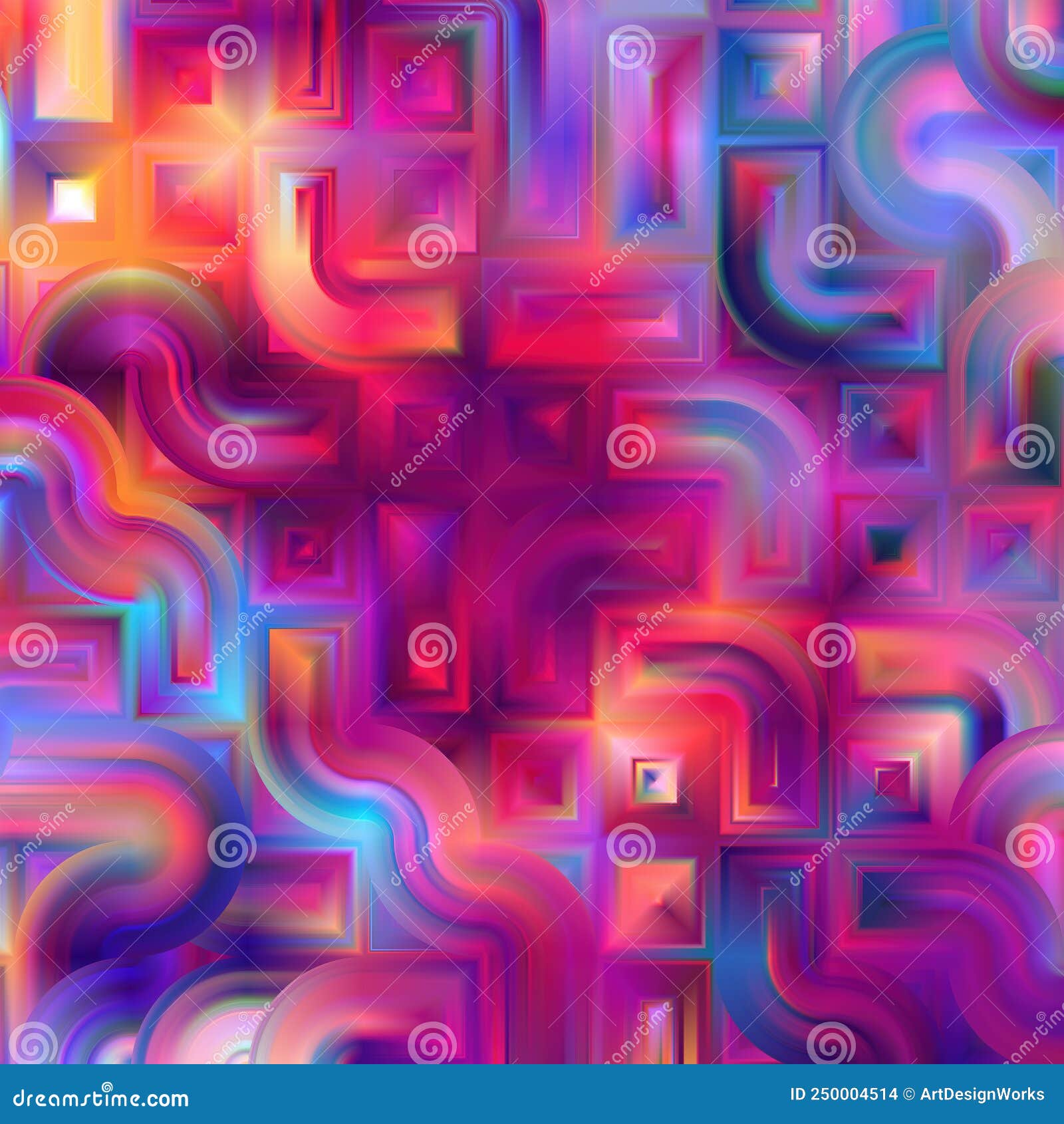 Abstract Colorful Cool Pattern Background Design Stock Illustration ...