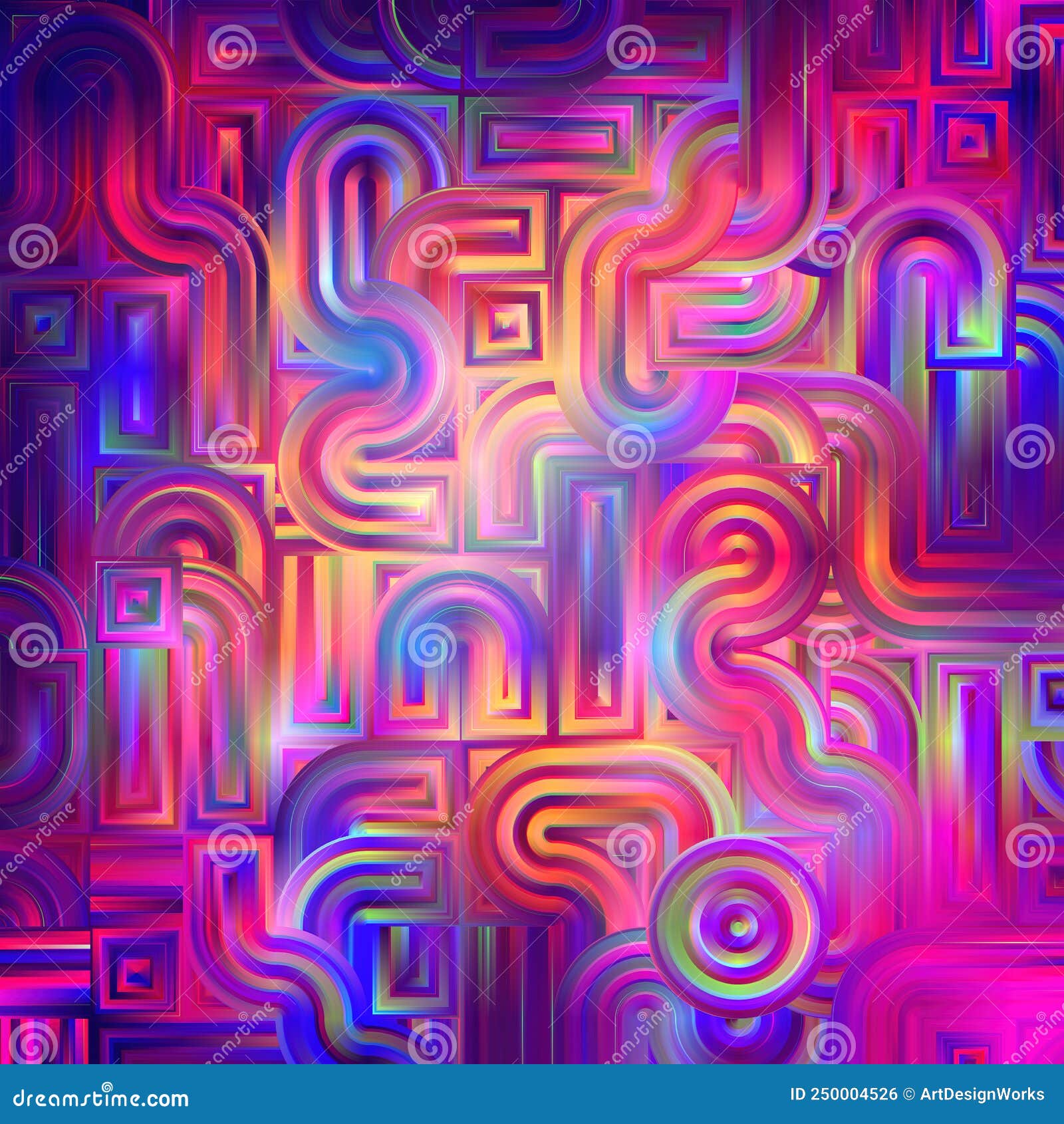 Abstract Colorful Cool Pattern Background Design Stock Illustration ...