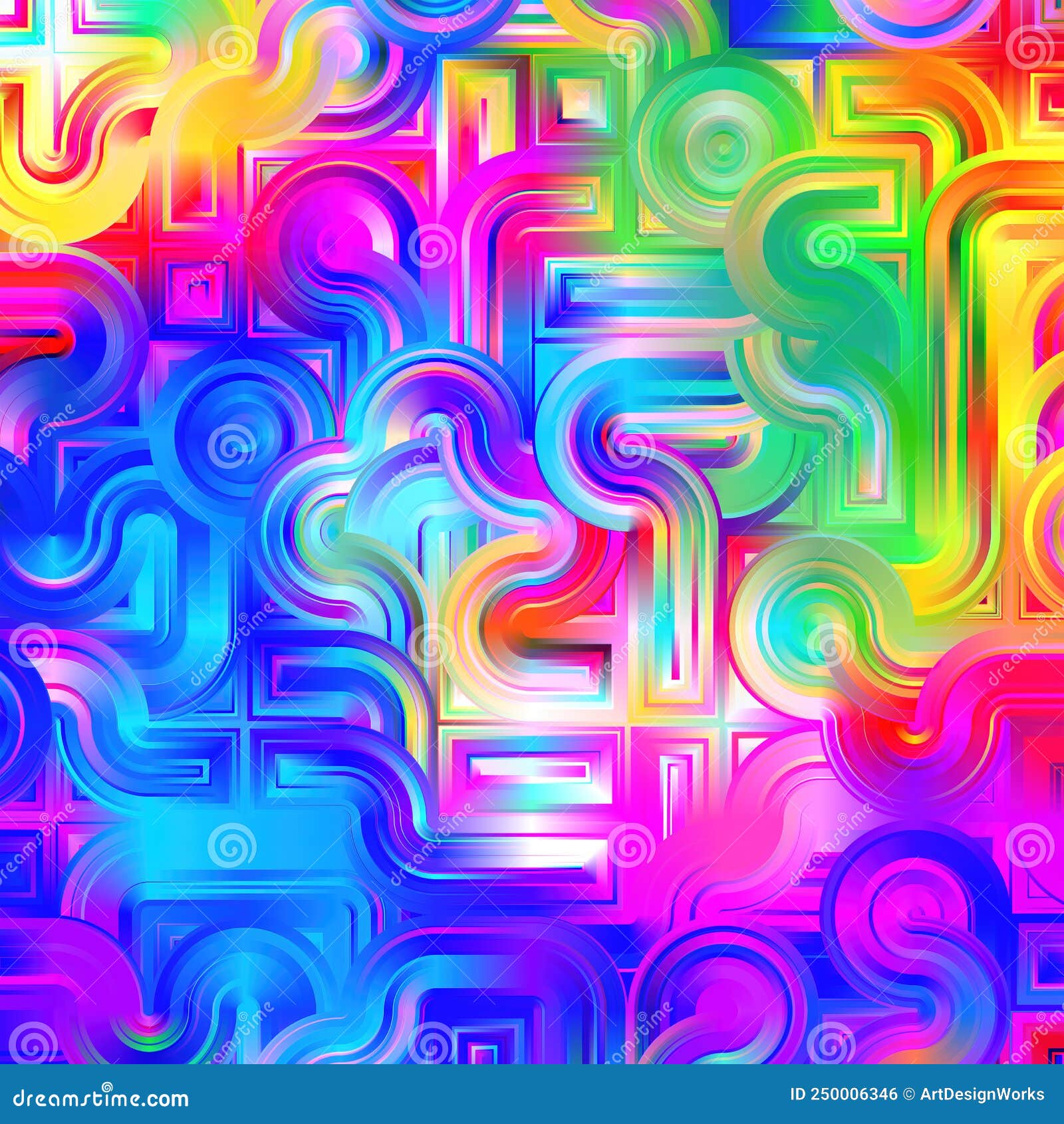 Abstract Colorful Cool Pattern Background Design Stock Illustration ...