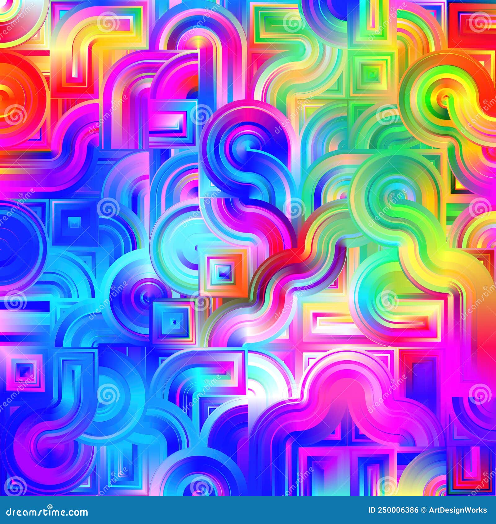 Abstract Colorful Cool Pattern Background Design Stock Illustration ...