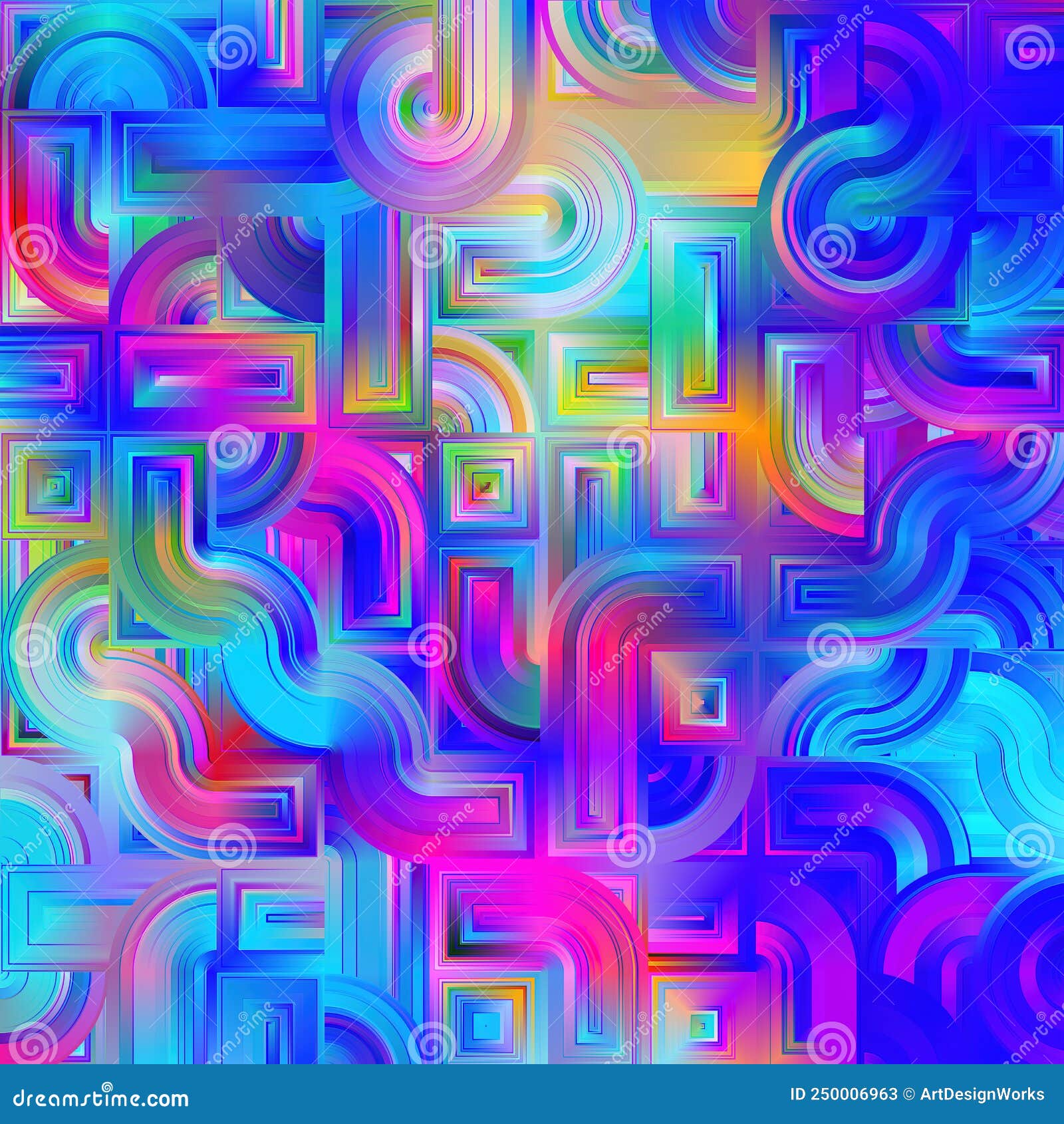 Abstract Colorful Cool Pattern Background Design Stock Illustration ...