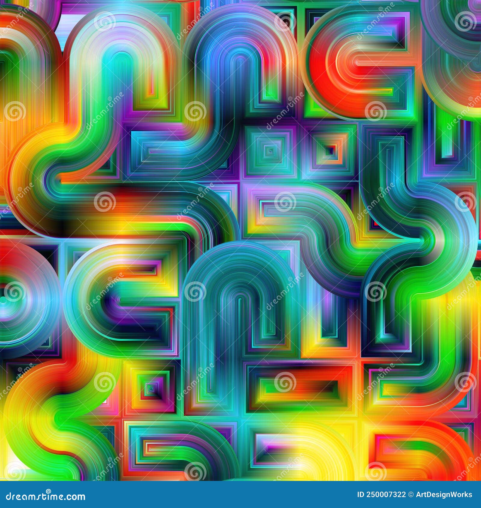 Abstract Colorful Cool Pattern Background Design Stock Illustration ...