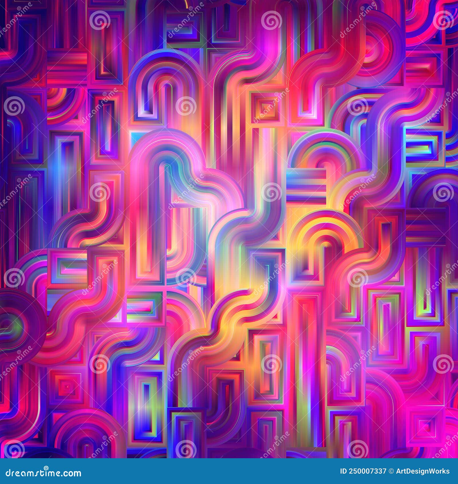 Abstract Colorful Cool Pattern Background Design Stock Illustration ...