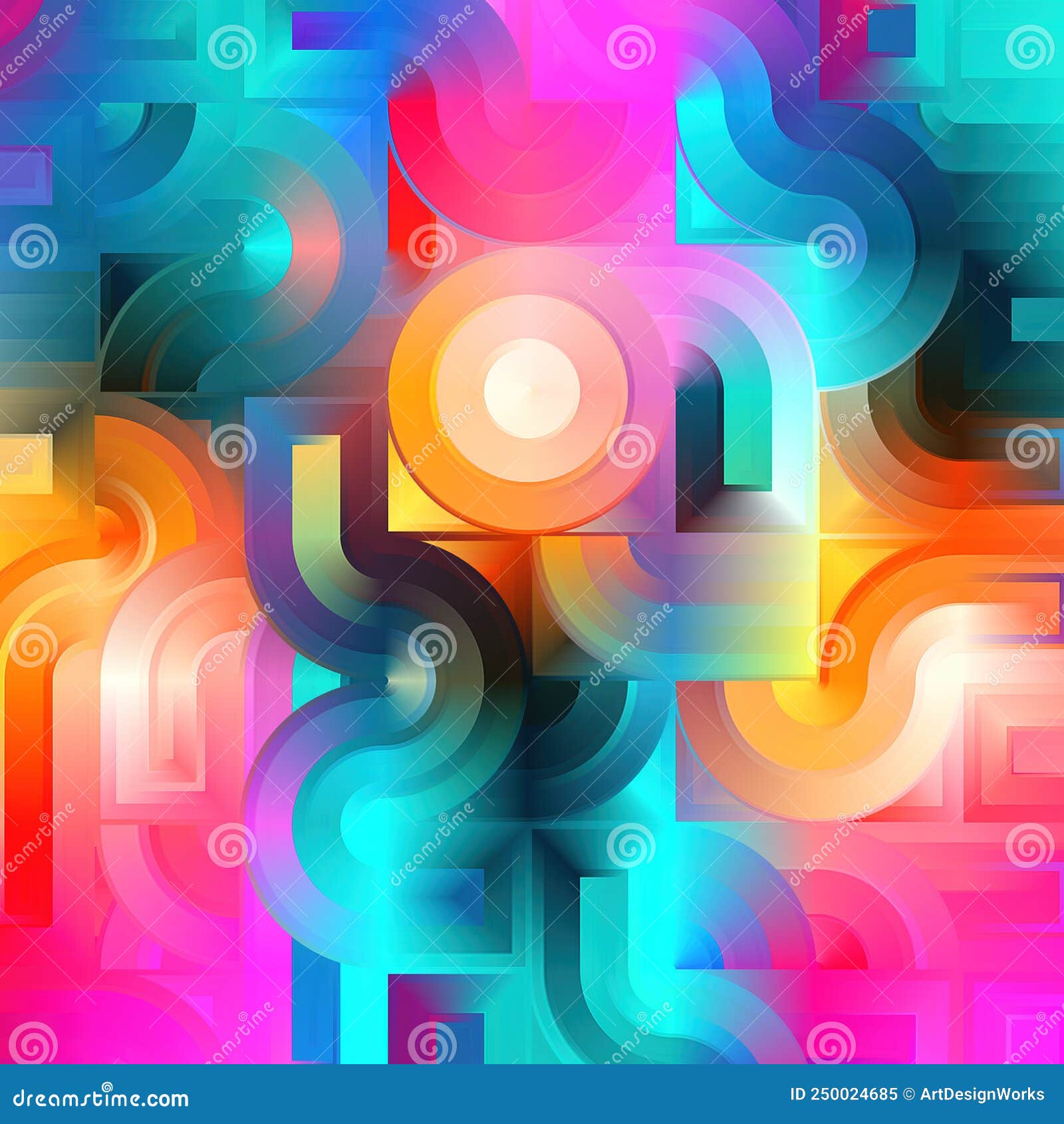 Abstract Colorful Cool Pattern Background Design Stock Illustration ...