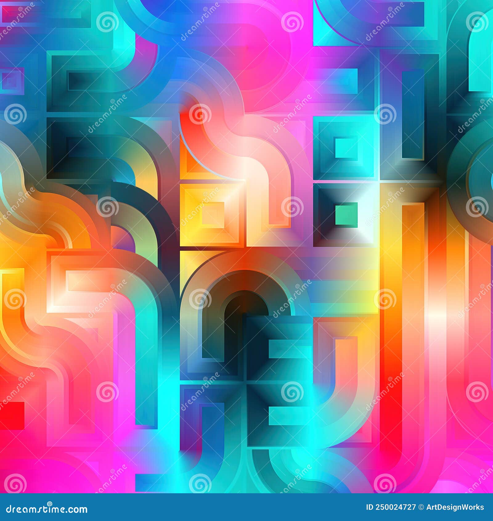 Abstract Colorful Cool Pattern Background Design Stock Illustration ...