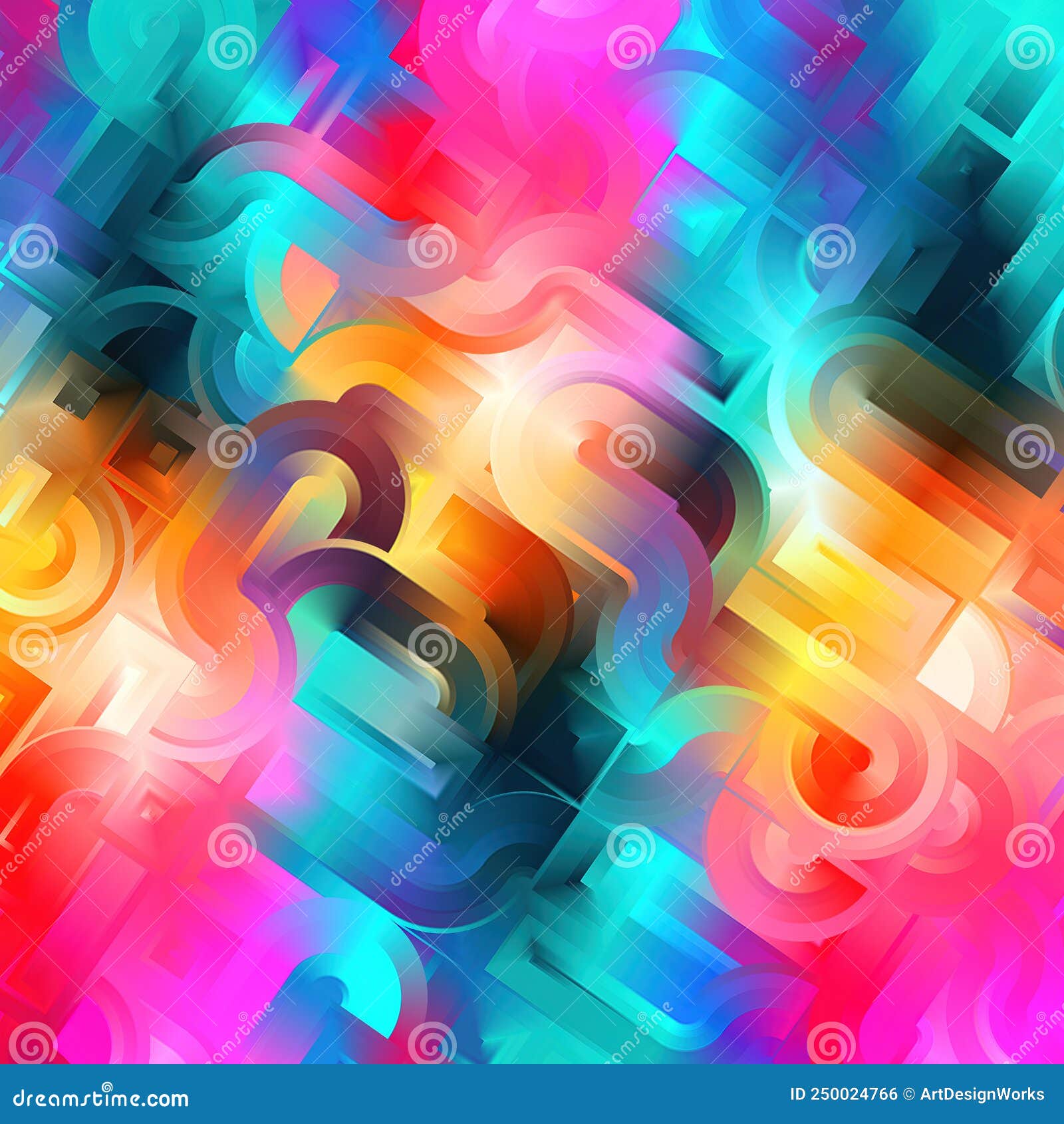 Abstract Colorful Cool Pattern Background Design Stock Illustration ...