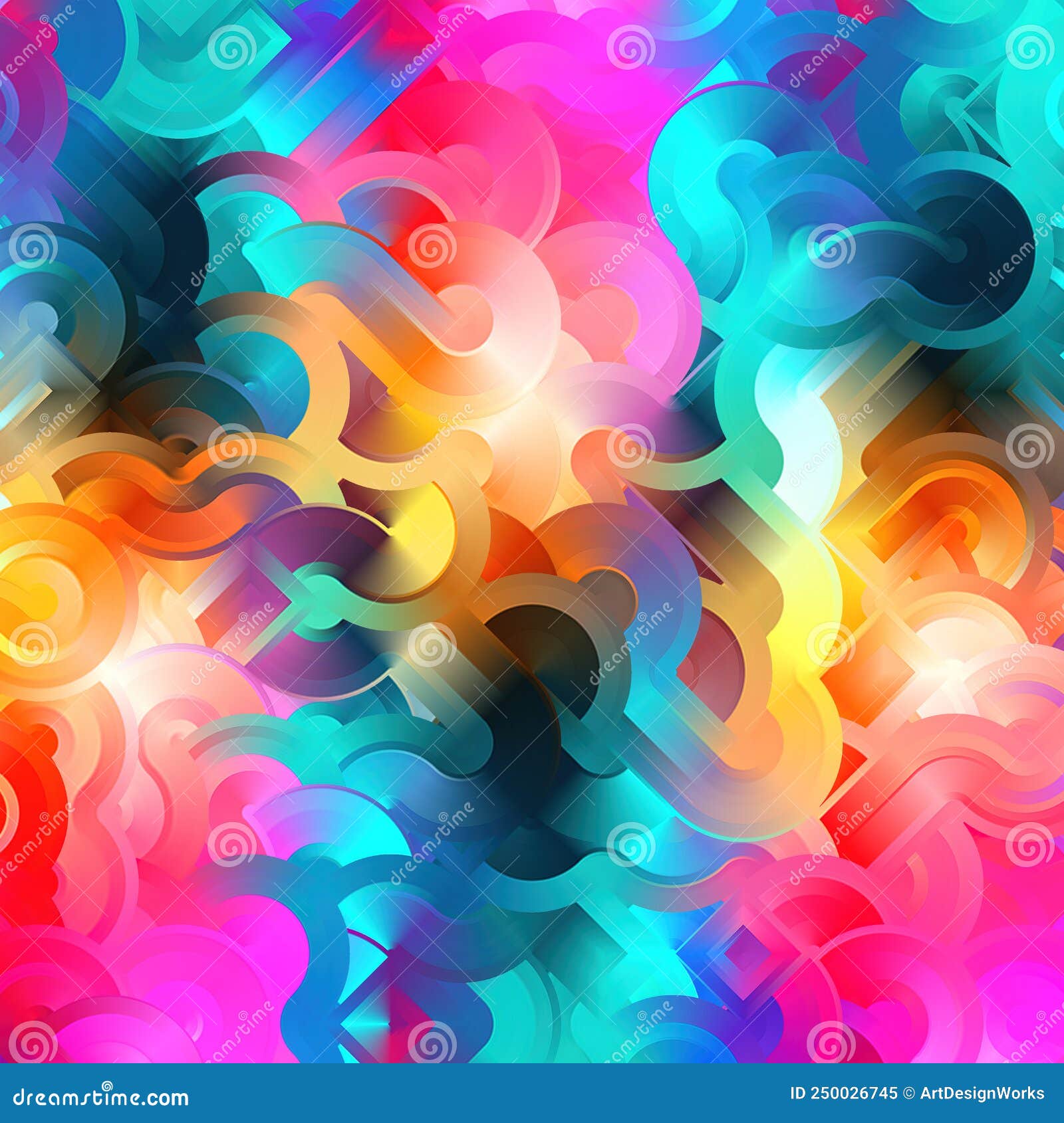 Abstract Colorful Cool Pattern Background Design Stock Illustration ...