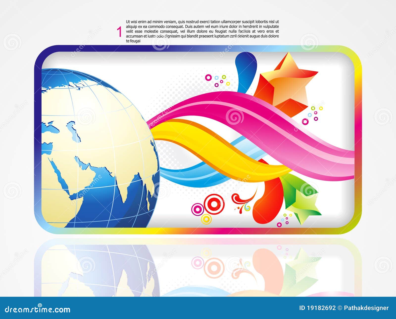 Abstract Colorful Corporate Background Globe Stock Vector ...