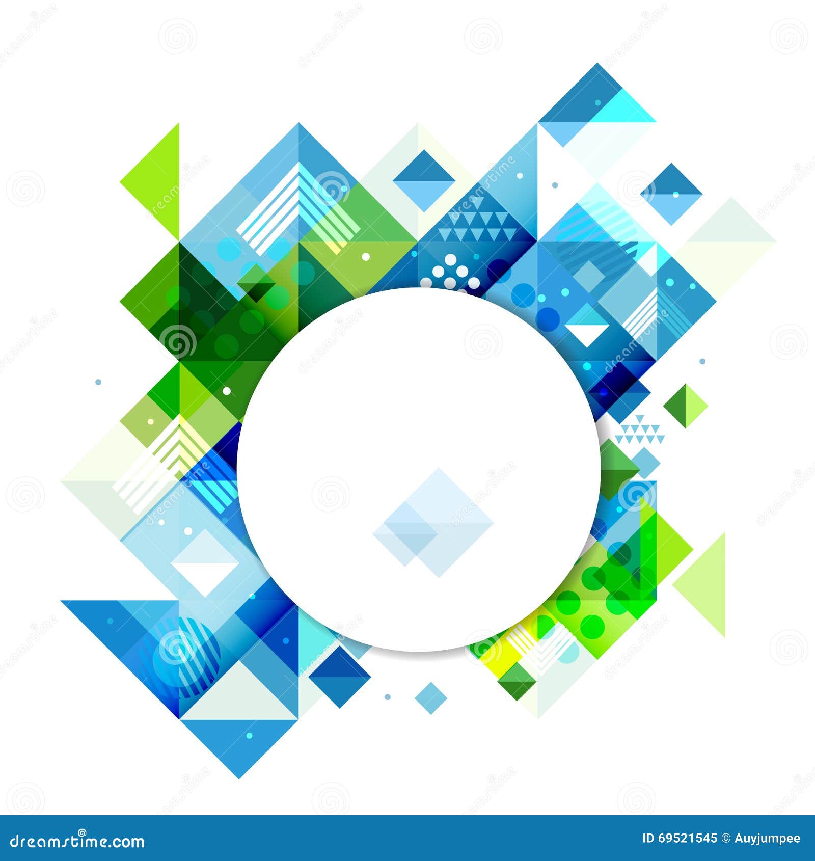 Abstract Colorful and Creative Geometric Template and Blank Circle for ...