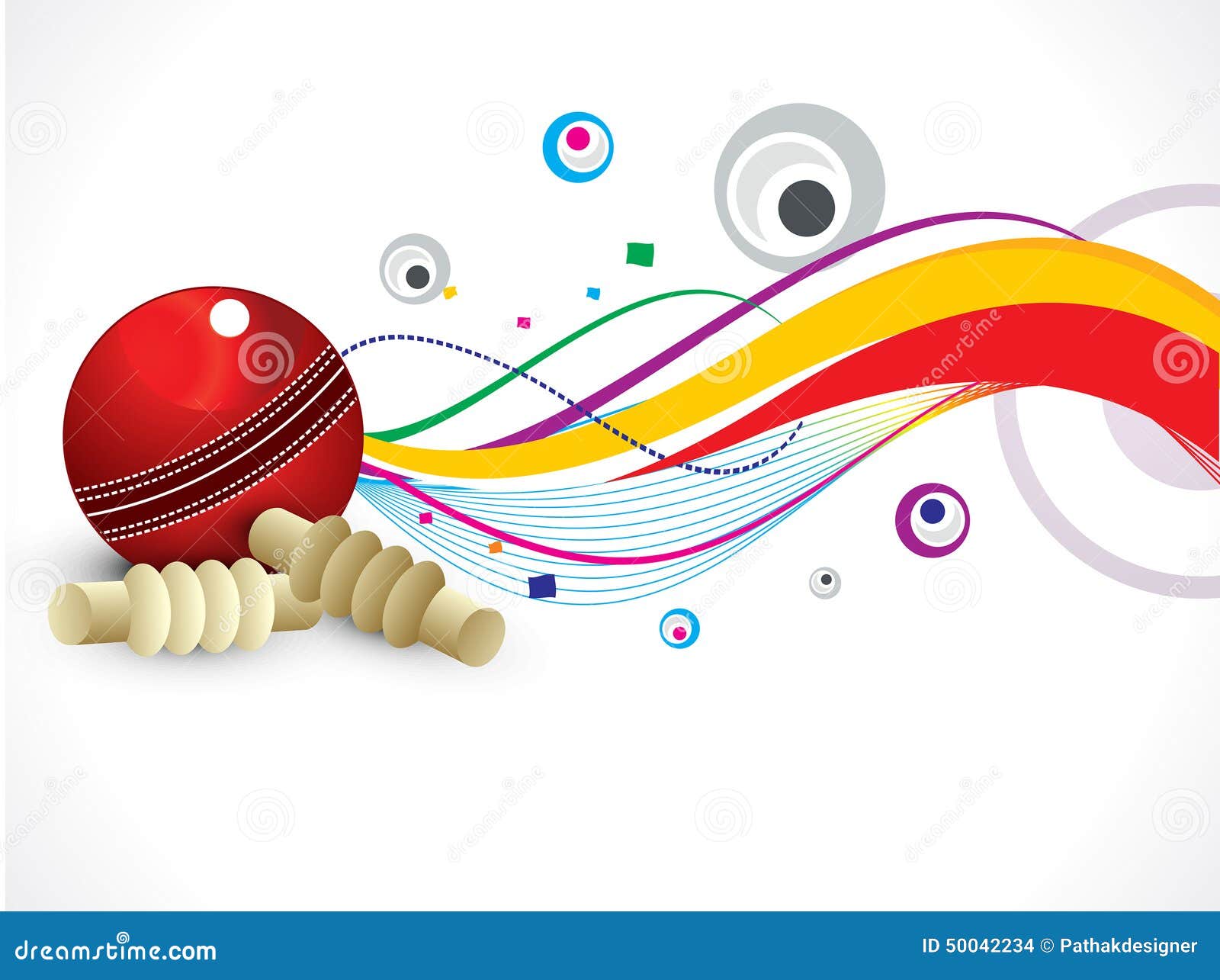 Abstract Colorful Cricket Background Stock Vector - Illustration of ...