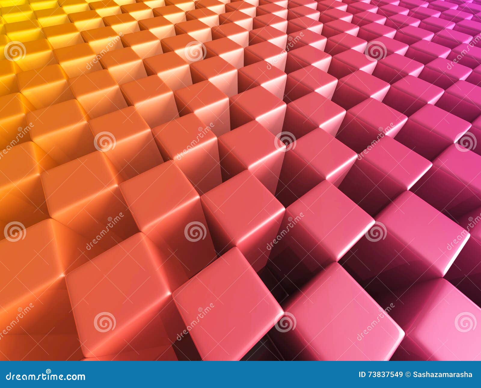 Abstract Colorful Cubes Blocks Background Stock Illustration ...