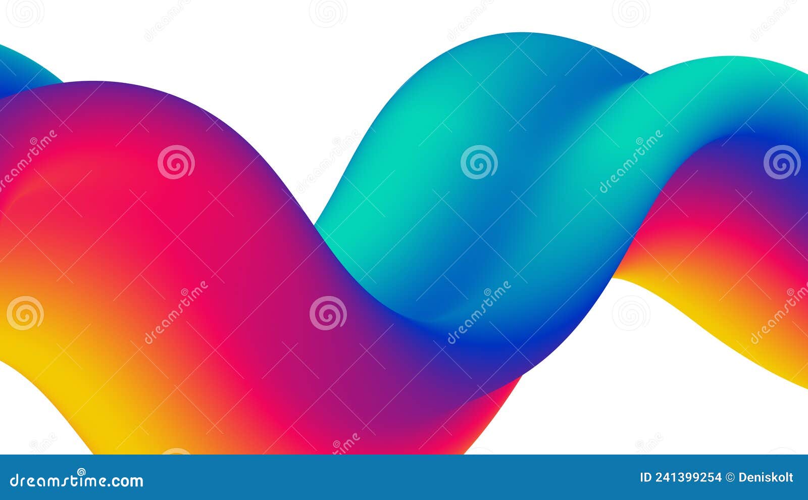 Abstract Colorful 3d Background. Gradient Shape Stock Vector ...