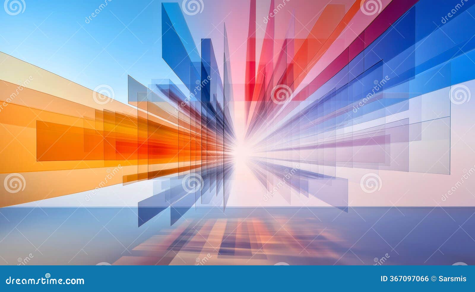 Dynamic Perspective Of Blue Outlined Digital Cubes Accelerating Through ...