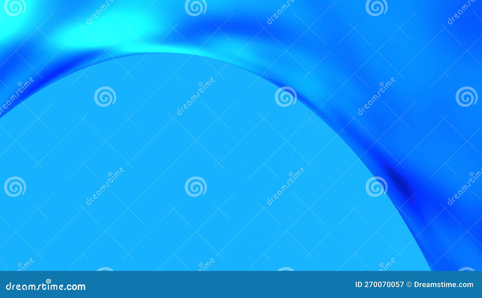 Abstract Colorful 3D Illustration of a Blue Wavy Pattern. 3d Rendering ...