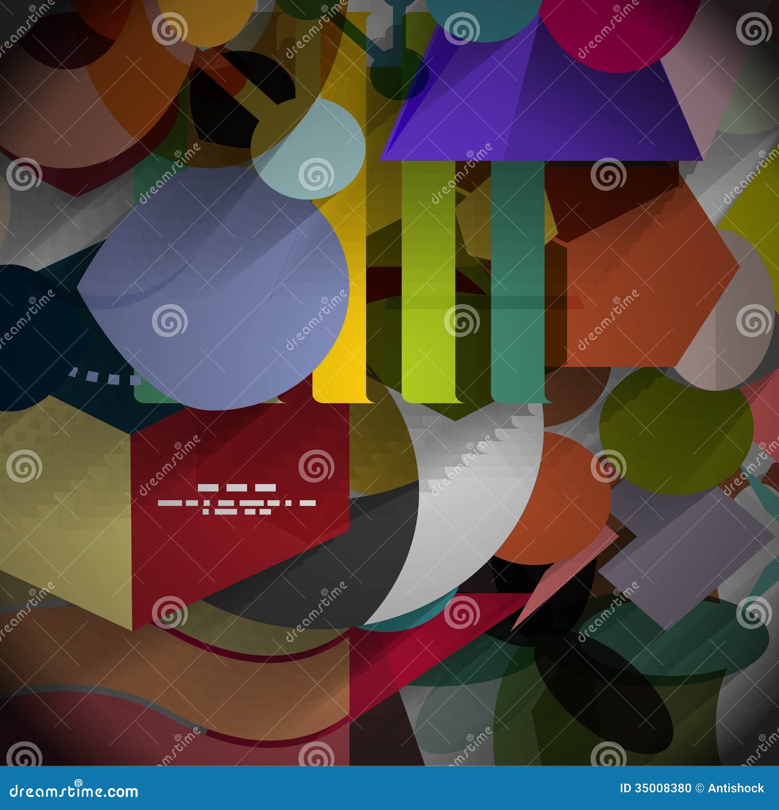 Abstract Colorful 3d Paper Pieces Background Stock Vector ...