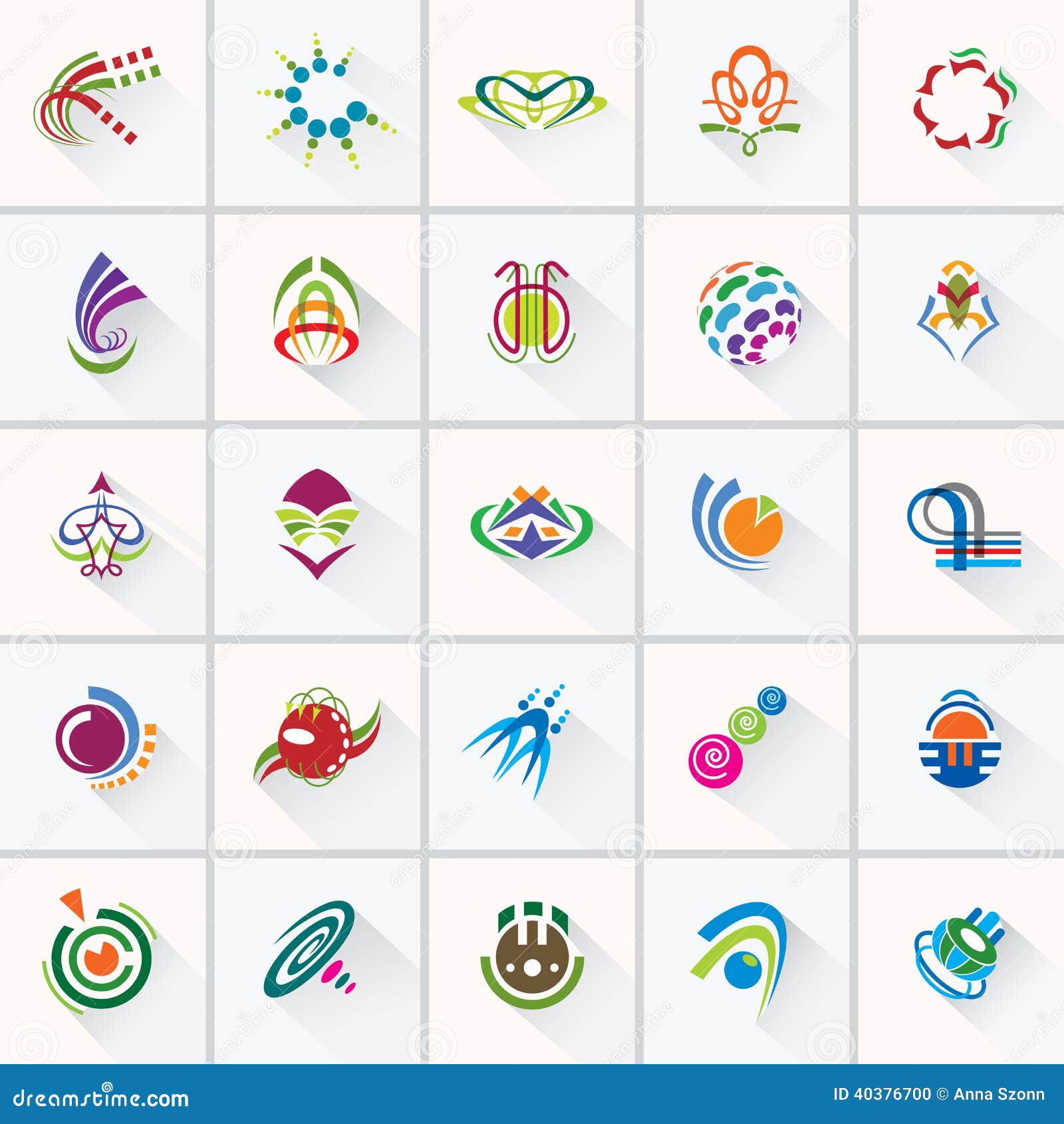 Abstract Colorful Design Elements . Stock Vector - Illustration of ...