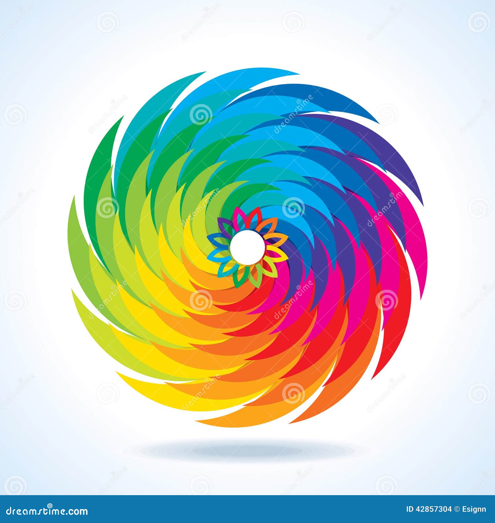 Abstract Colorful Design in Rainbow Pattern Stock Vector - Illustration ...